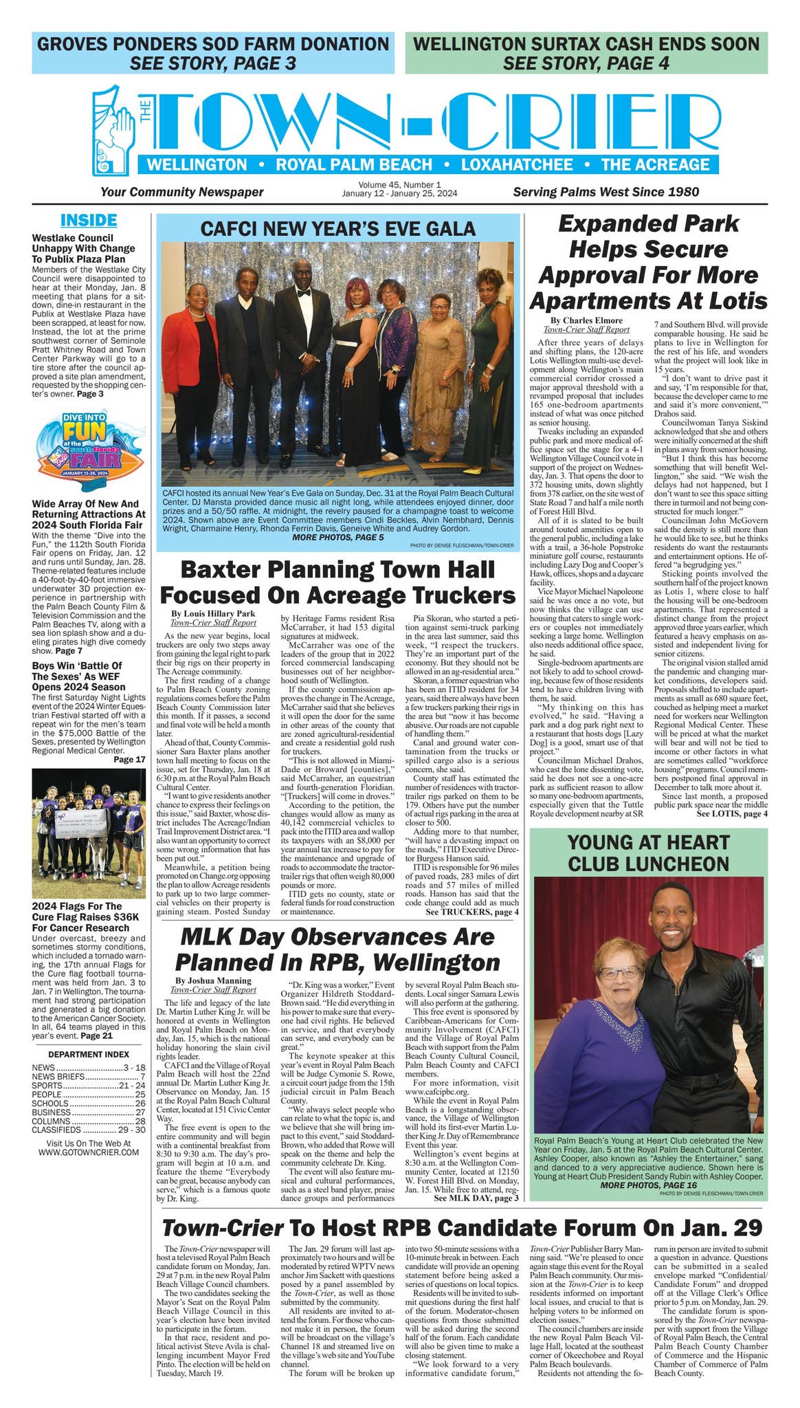 Town-Crier Newspaper January 12, 2024 by Wellington The Magazine LLC ...