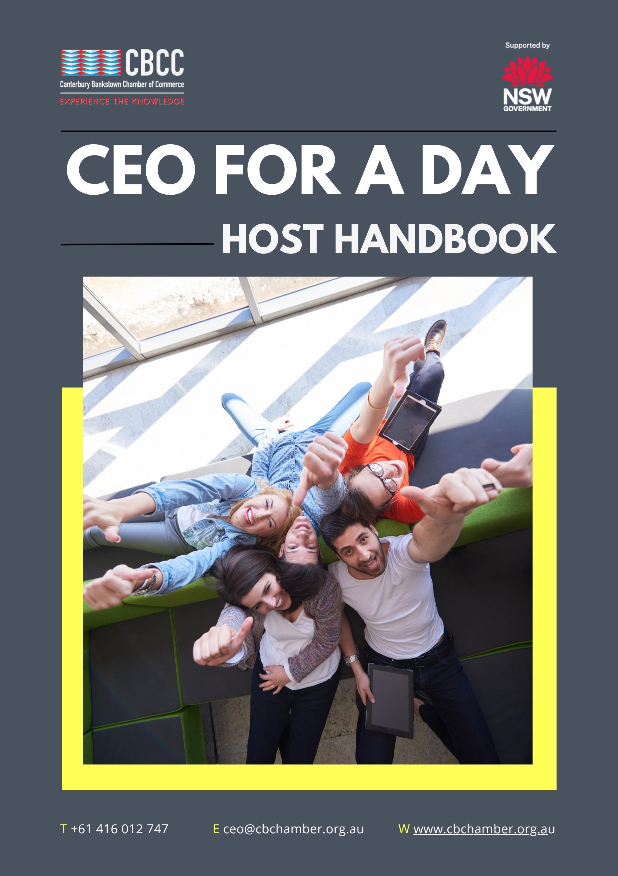 CBCC CEO For a Day | Host Handbook by Collappor8 - Issuu