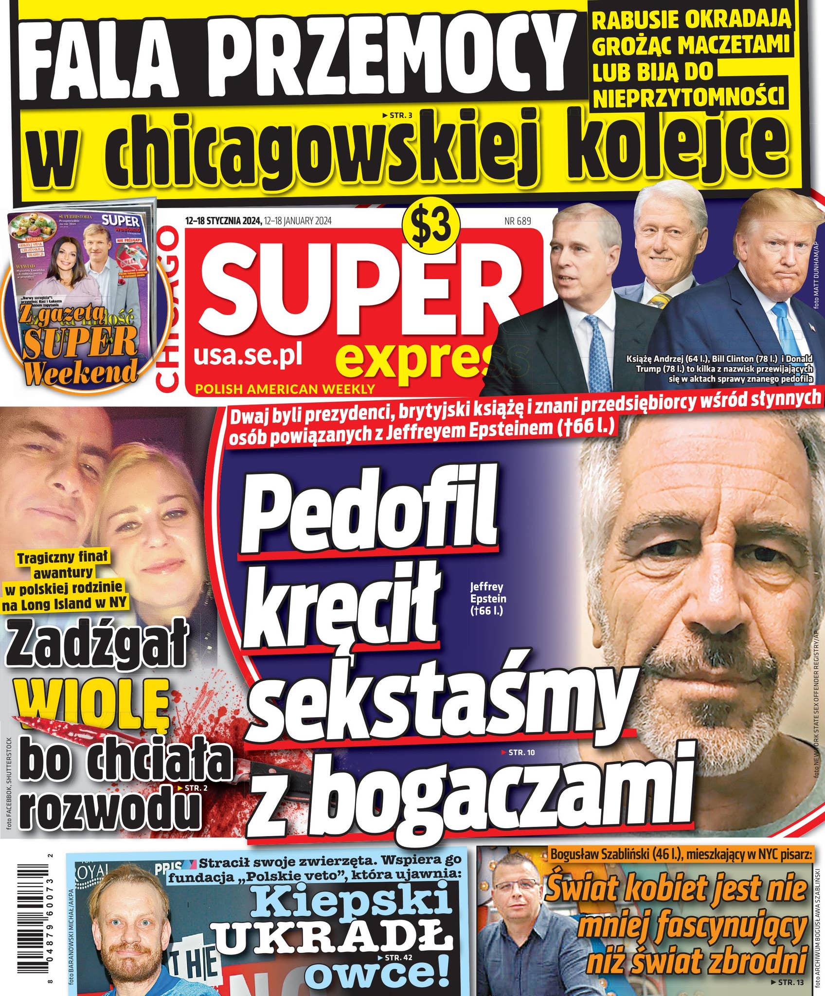 Super Express Chicago 2024.01.12 Tygodnik dla Polonii , wiadomości, ogłoszenia. by Super Express ...