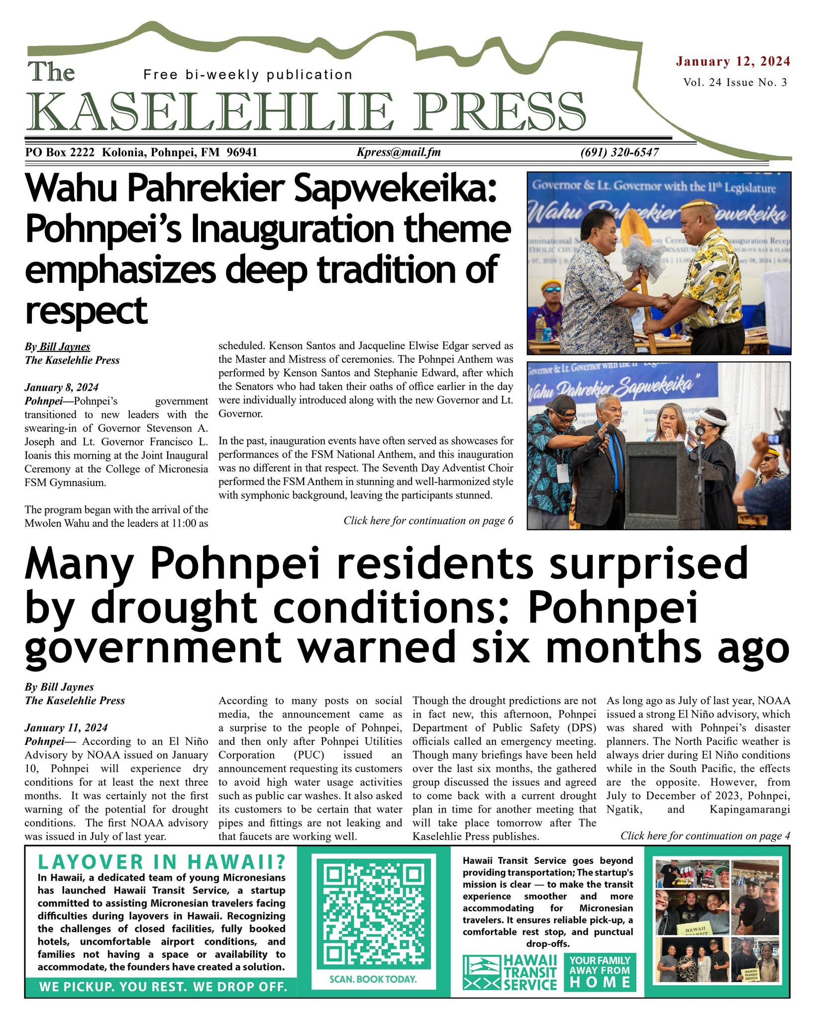 KPress Vol24 Iss 03 - 12 Jan 24 by KPressFSM - Issuu