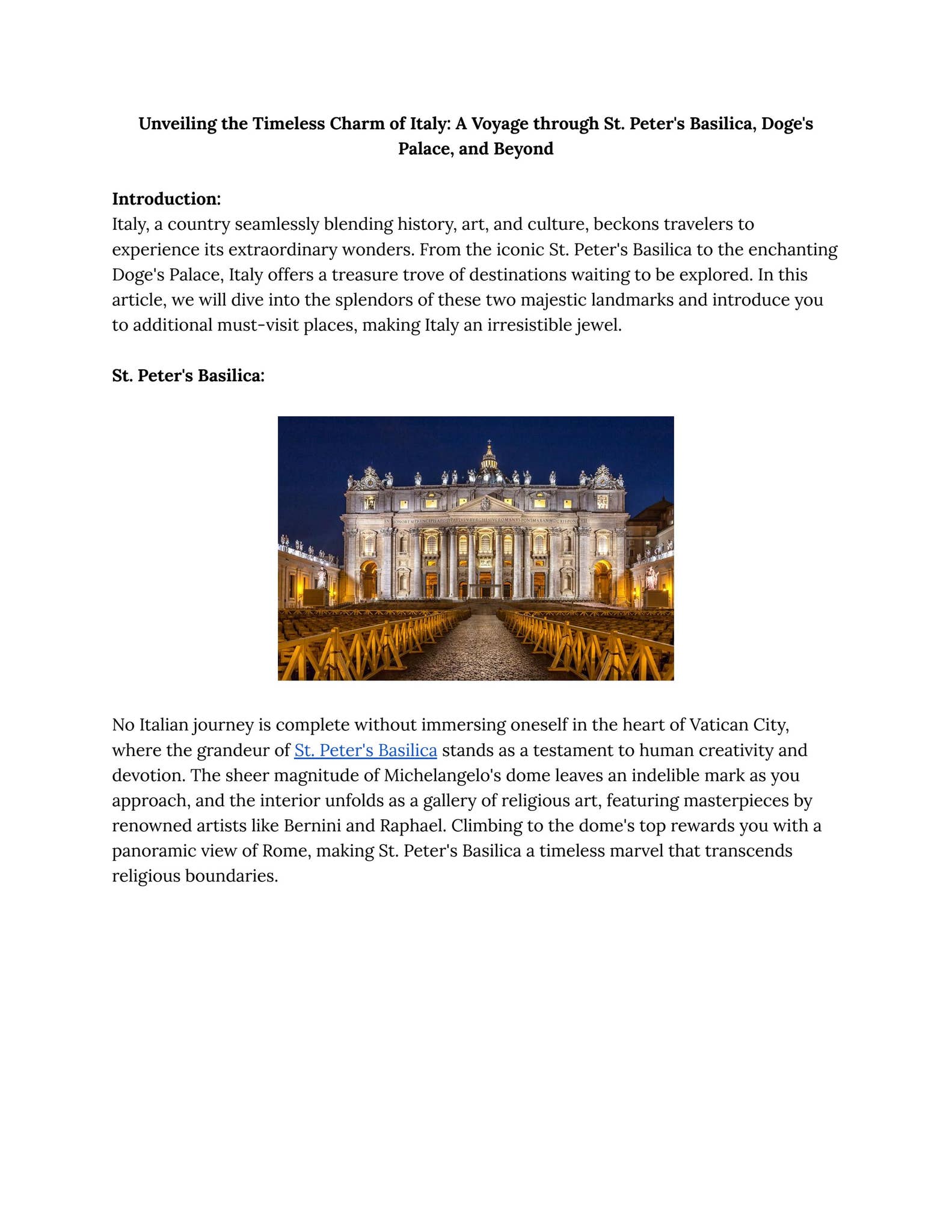 Unveiling the Timeless Charm of Italy by dayapandey - Issuu