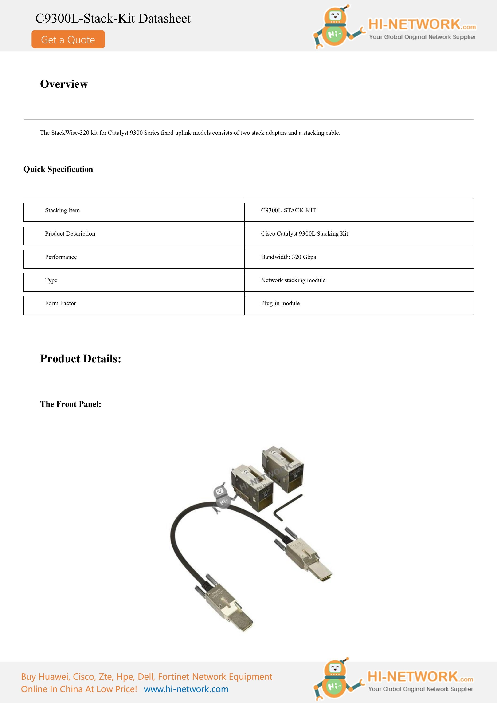 cisco-c9300l-stack-kit-datasheet.pdf by Hi-Network - Issuu