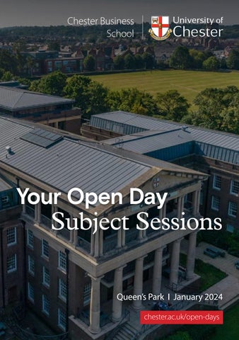 University of Chester - Exton Park Open Day Guide by University of ...