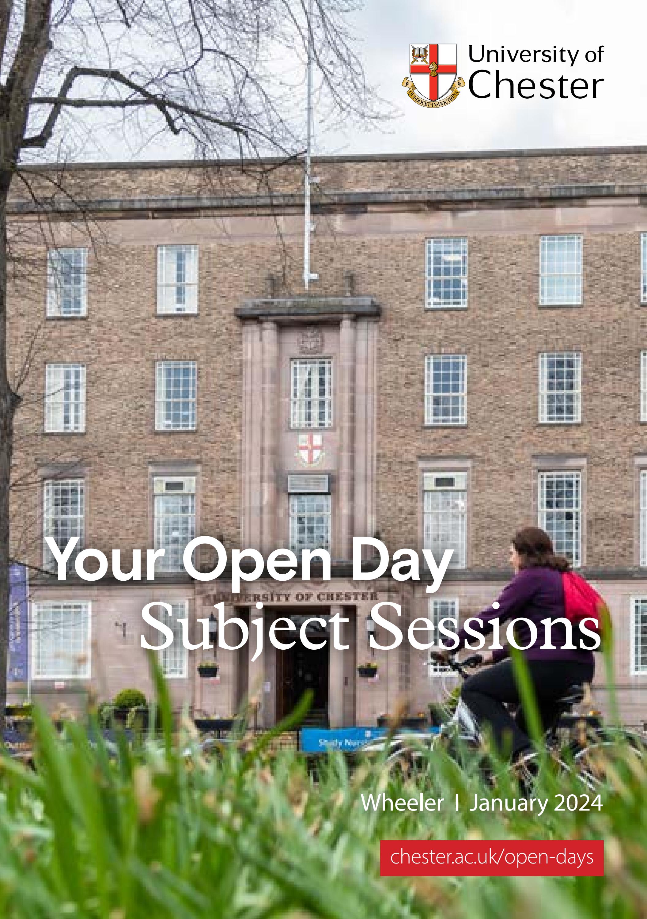 University of Chester - Wheeler Open Day Guide by University of Chester ...