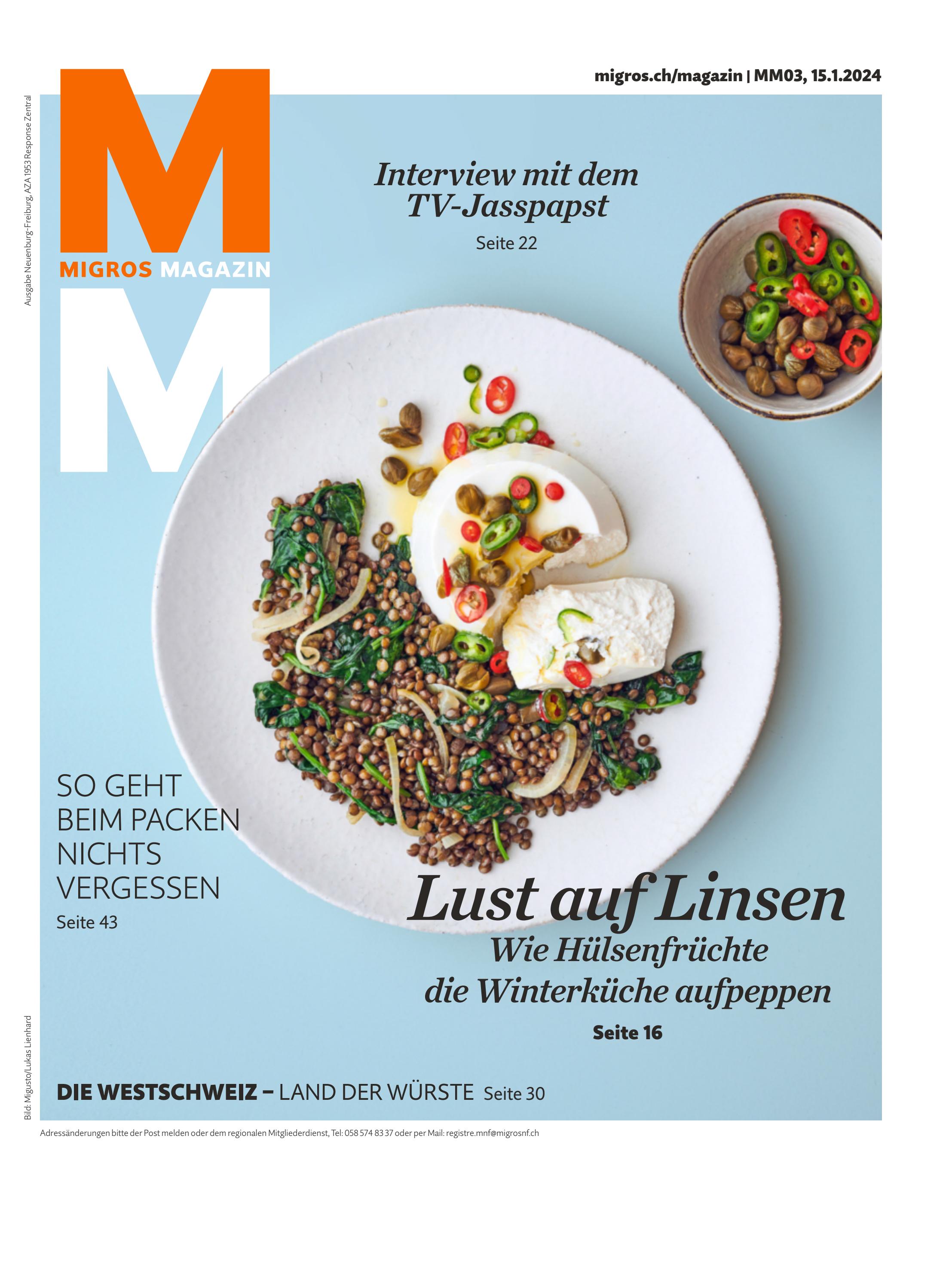 Migros-Magazin-03-2024-d-NE by Migros-Genossenschafts-Bund - Issuu