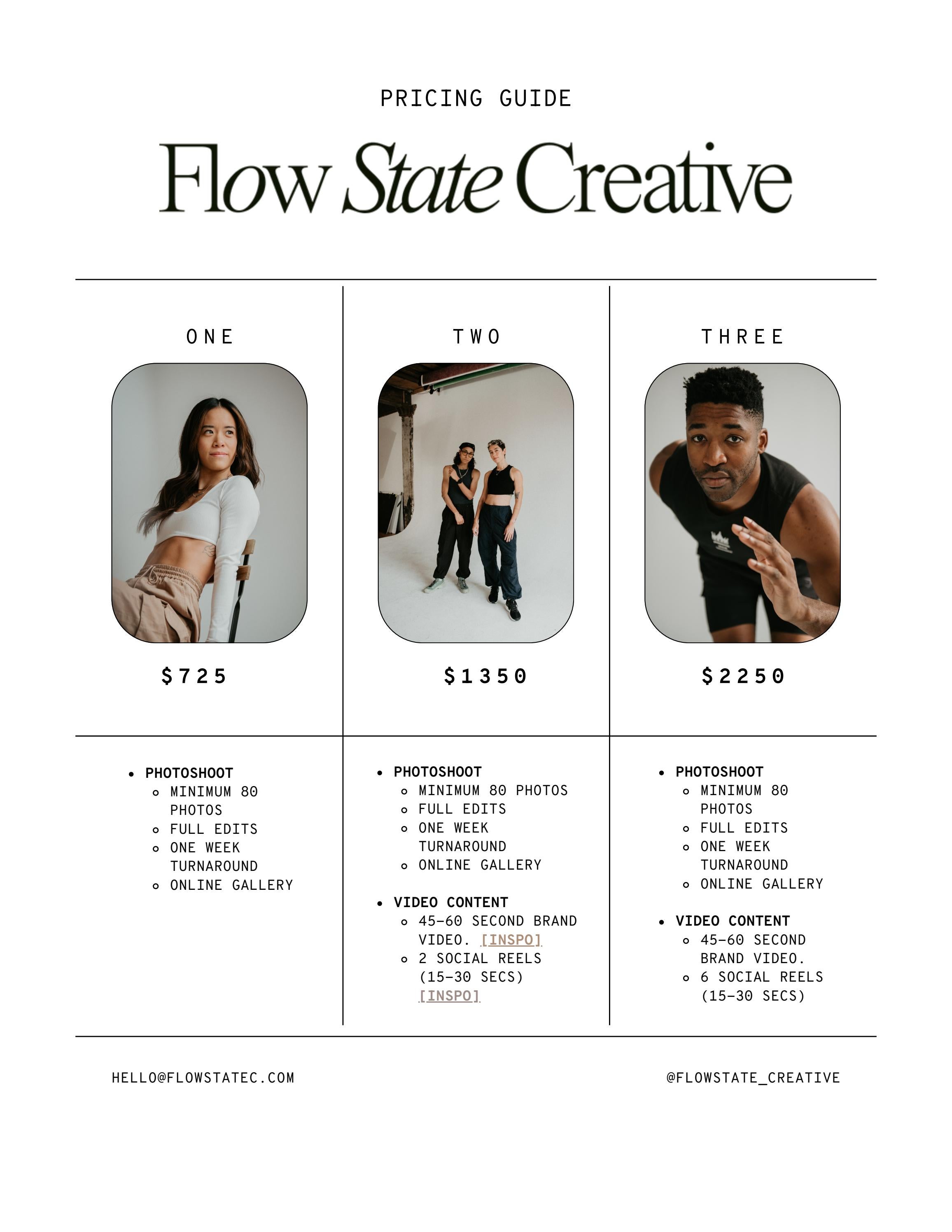 Brand Building: Price Sheet by flowstate - Issuu