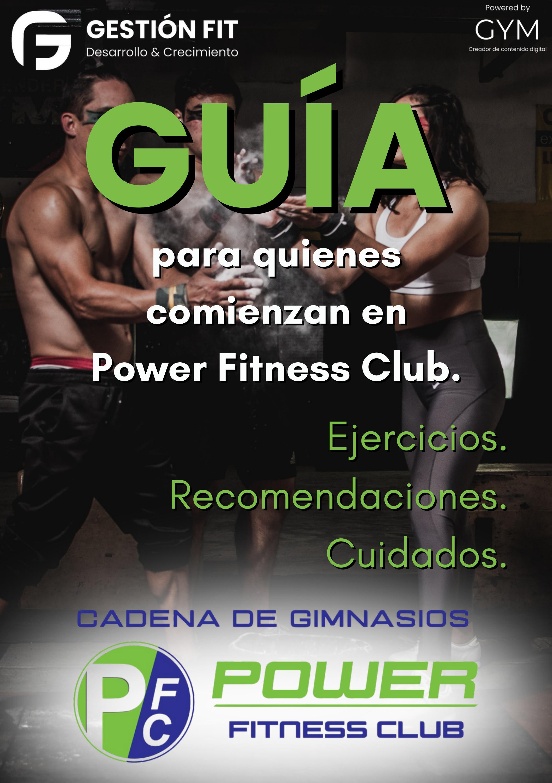 Guía para quienes comienzan a entrenar en Power Fitness Club by ...