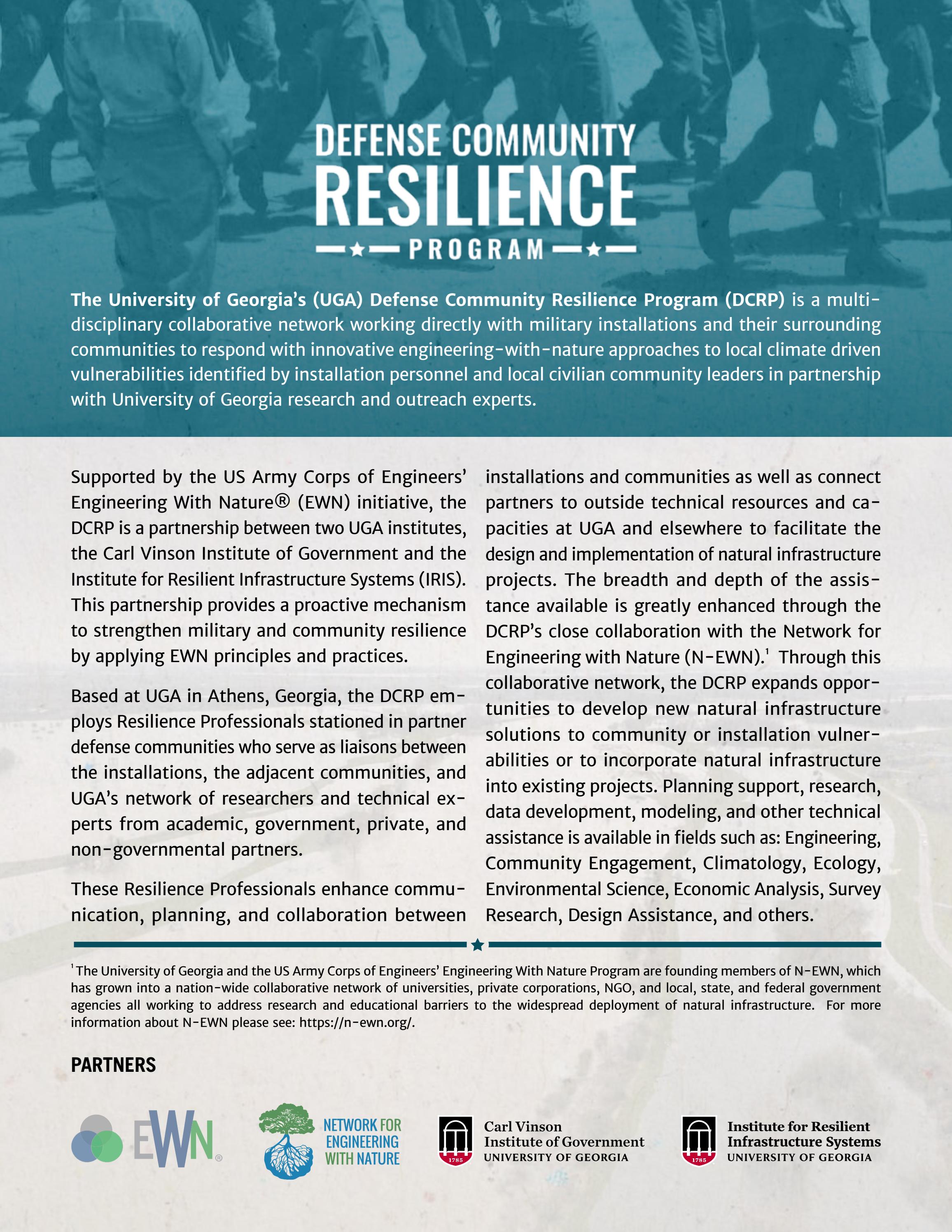 Defense Community Resilience Program Flyer by Spectrum Studio, Carl ...