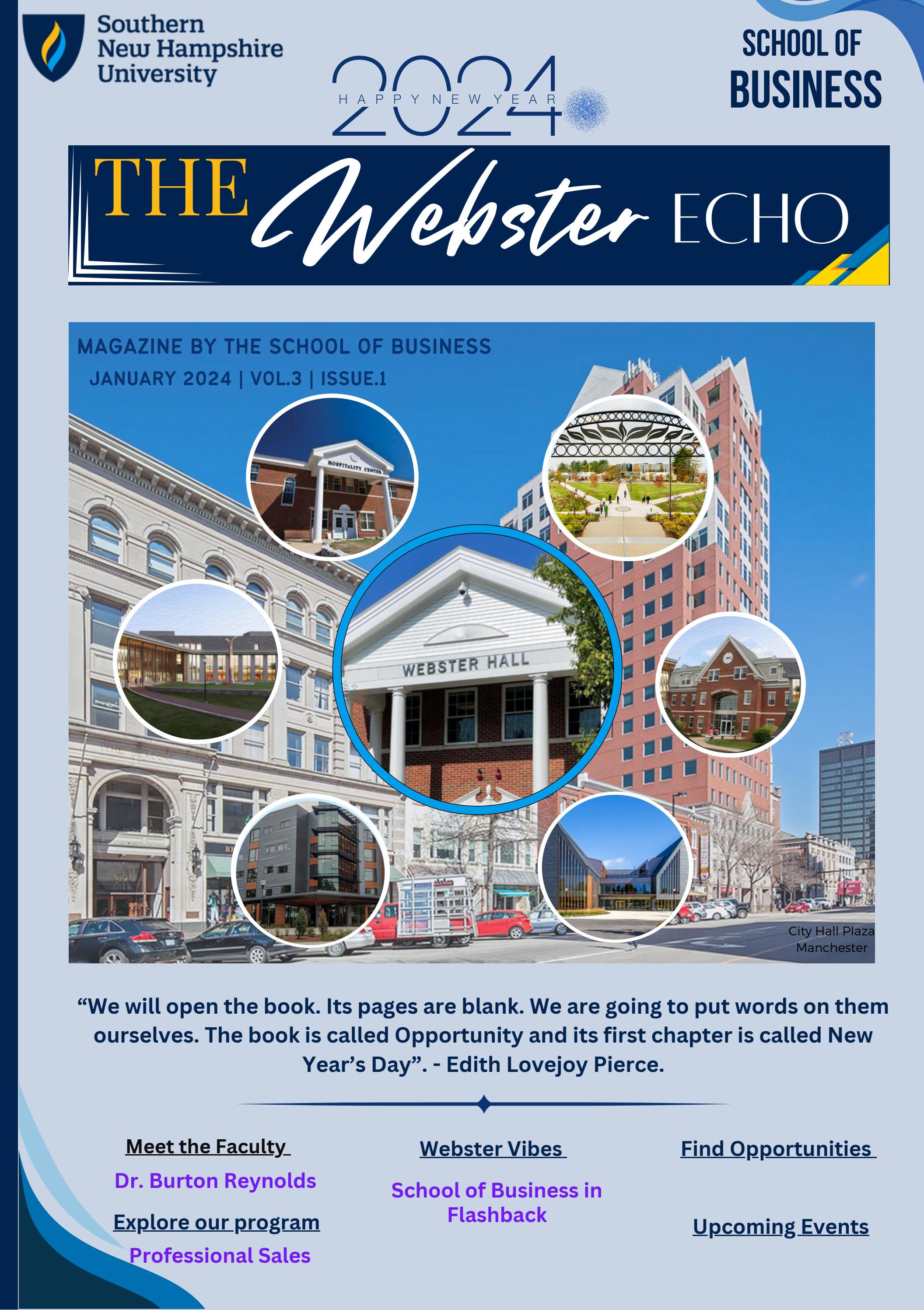The Webster Echo - SNHU School of Business January 2024 newsletter by ...