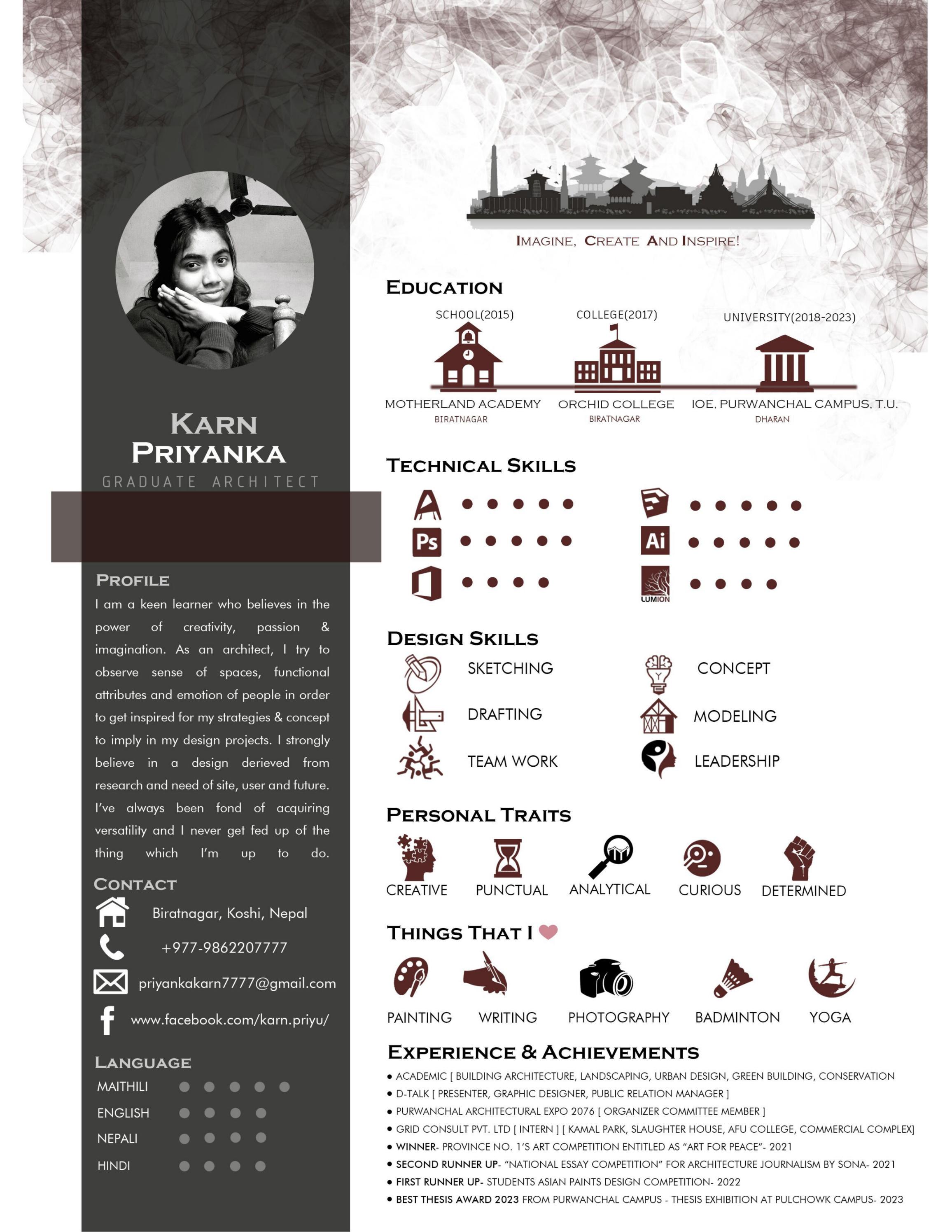My portfolio- Priyanka Karn' Portfolio 2023, an undergraduate from IOE ...