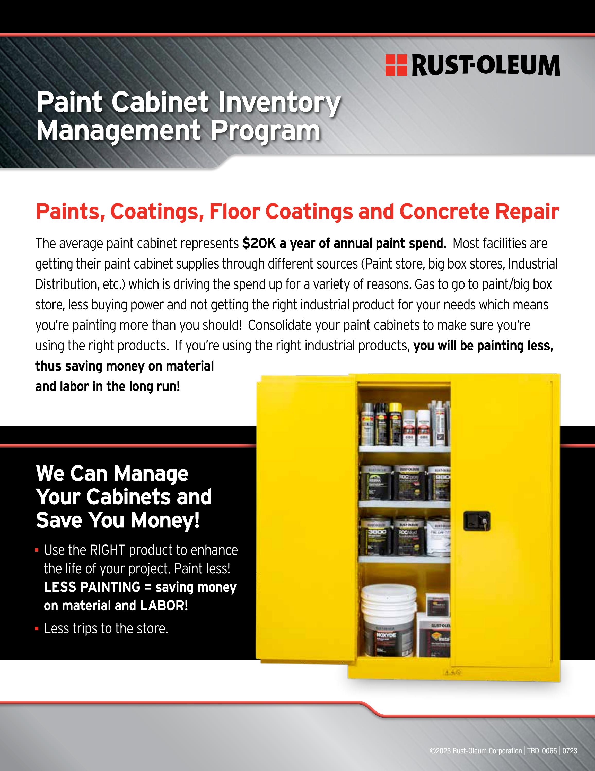 Rustoleum, Paint Cabinet Brochure by ISI Marketing Portal- UNDER ...