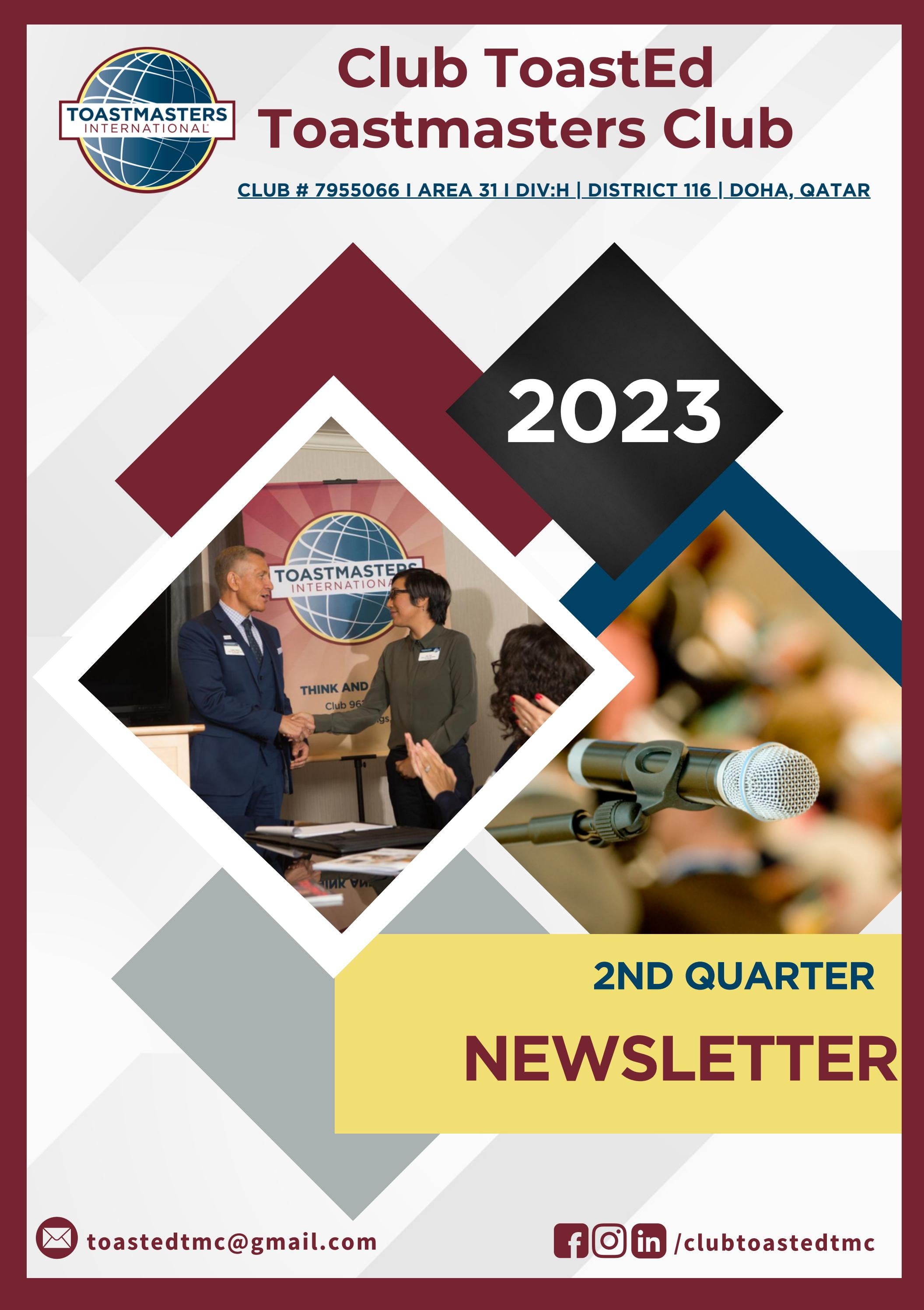 Club ToastEd Newsletter 2023 Issue 2 by roshansukheja - Issuu