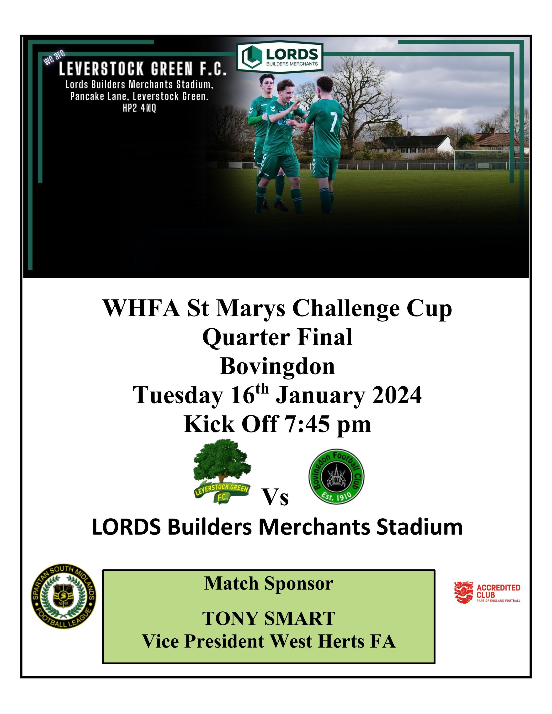 Leverstock Green FC Programme vs Bovingdon by Leverstock Green FC - Issuu