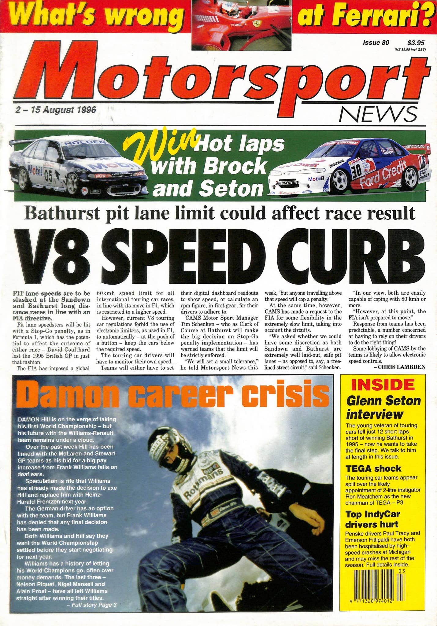 Motorsport News Issue 80 - 2-15 August 1996 by V8 Sleuth - Issuu