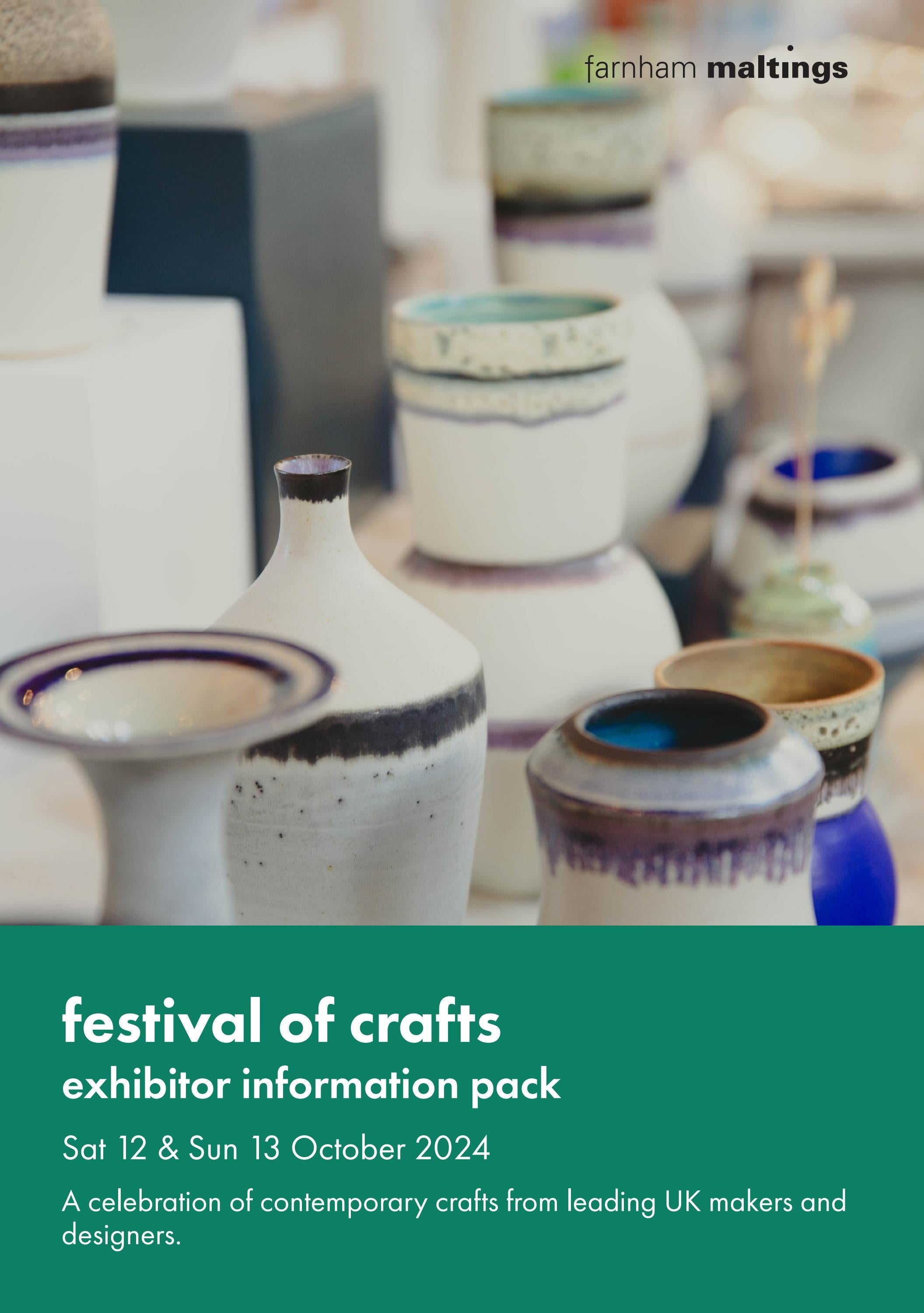 festival of crafts 2024 exhibitor information pack by farnham maltings ...