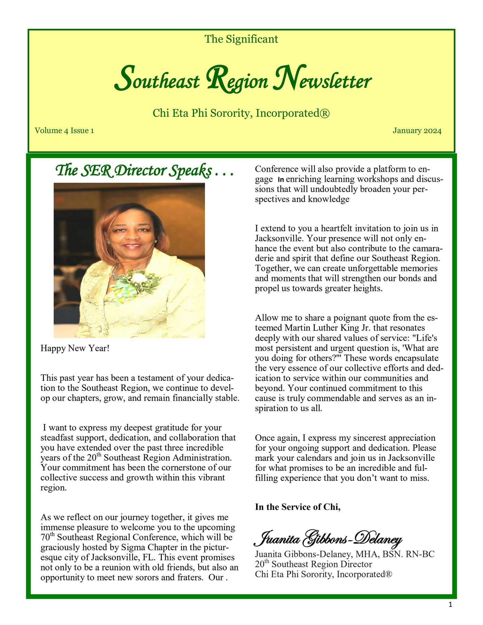 Southeast Region, Ch Eta Phi Sorority, Incorporated Newsletter by ...