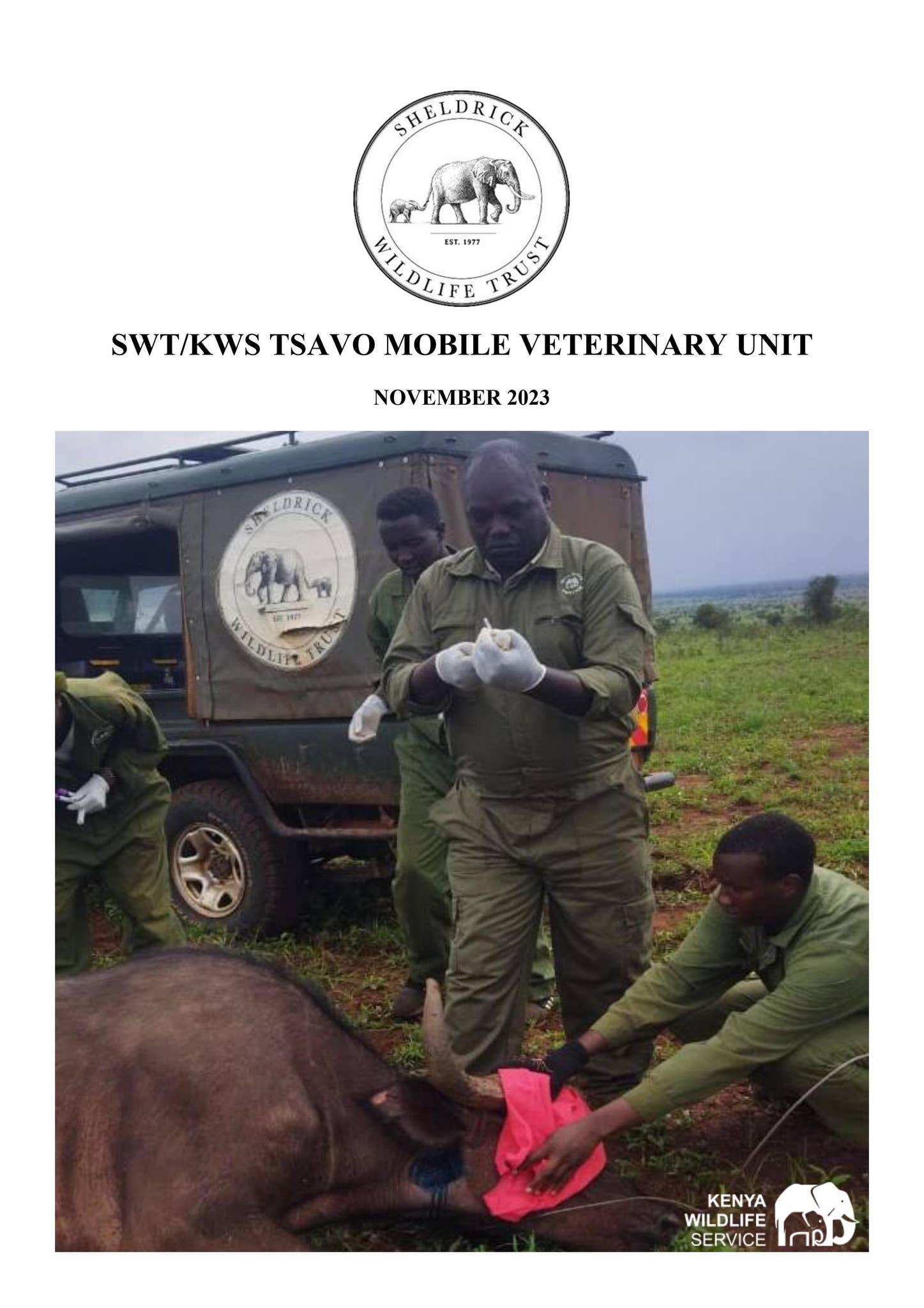 SWT/KWS Tsavo Mobile Veterinary Report for November 2023 by Sheldrick ...