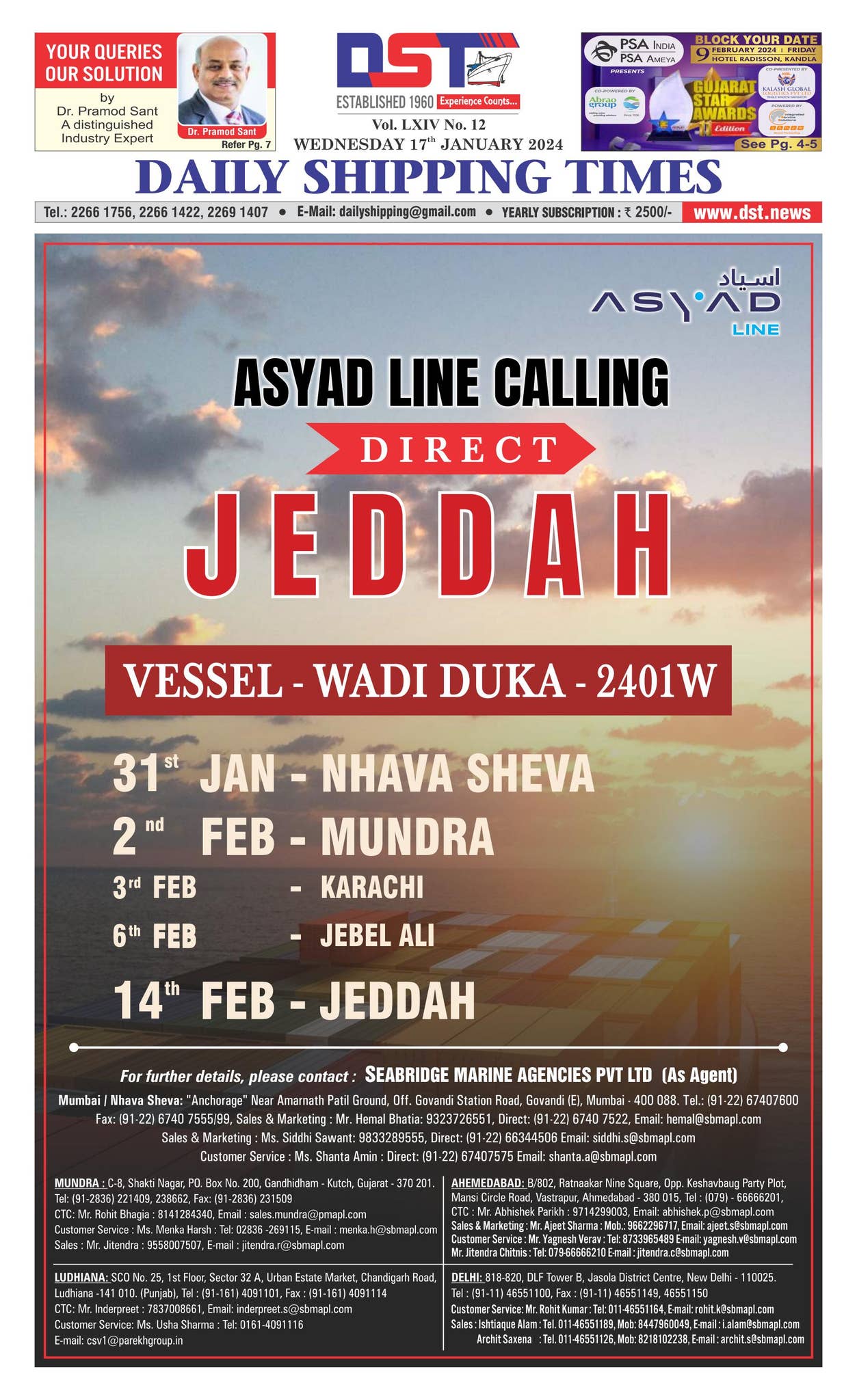 MUM-17-01-2024 by Daily Shipping Times - Issuu