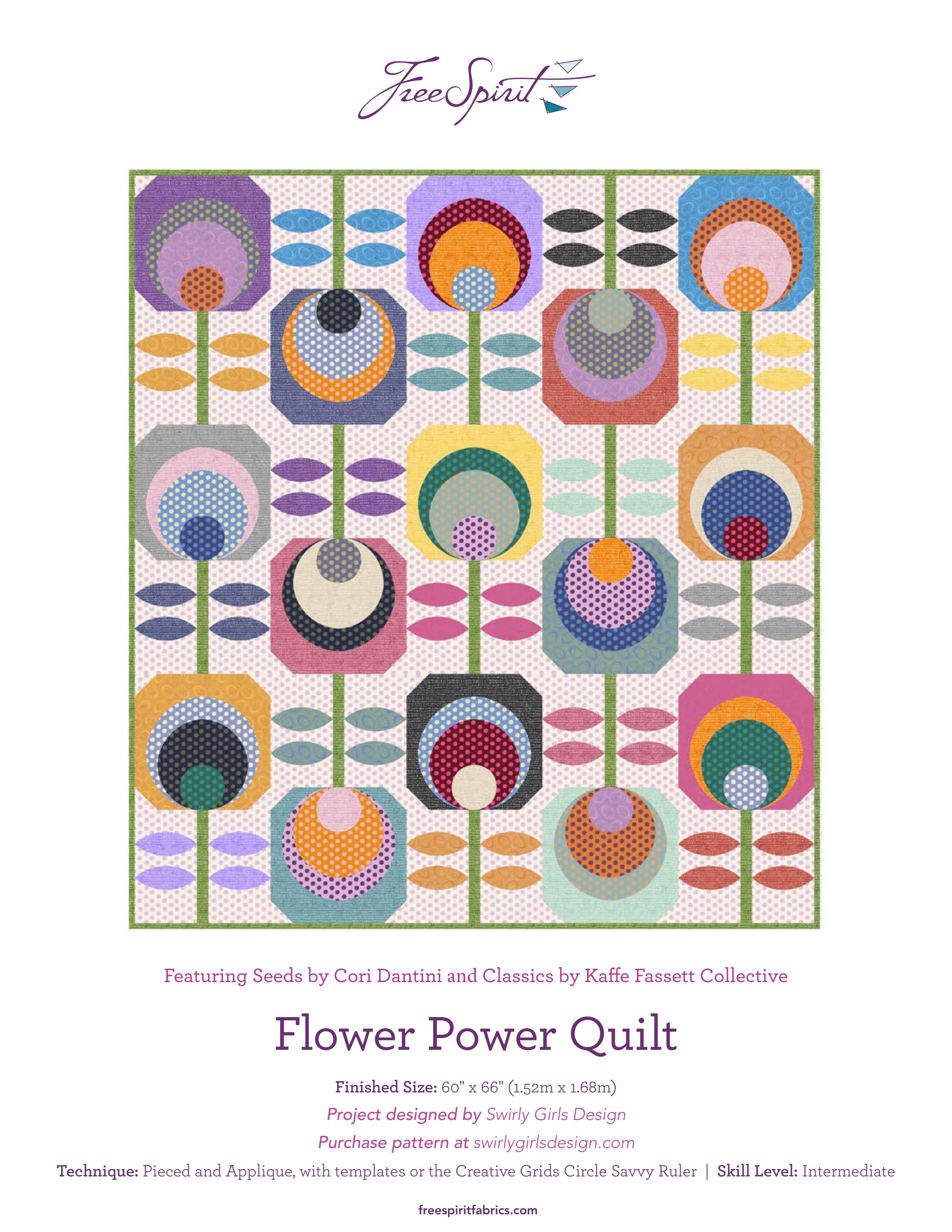 Flower Power Quilt Fabric Requirements by FreeSpirit Fabrics - Issuu