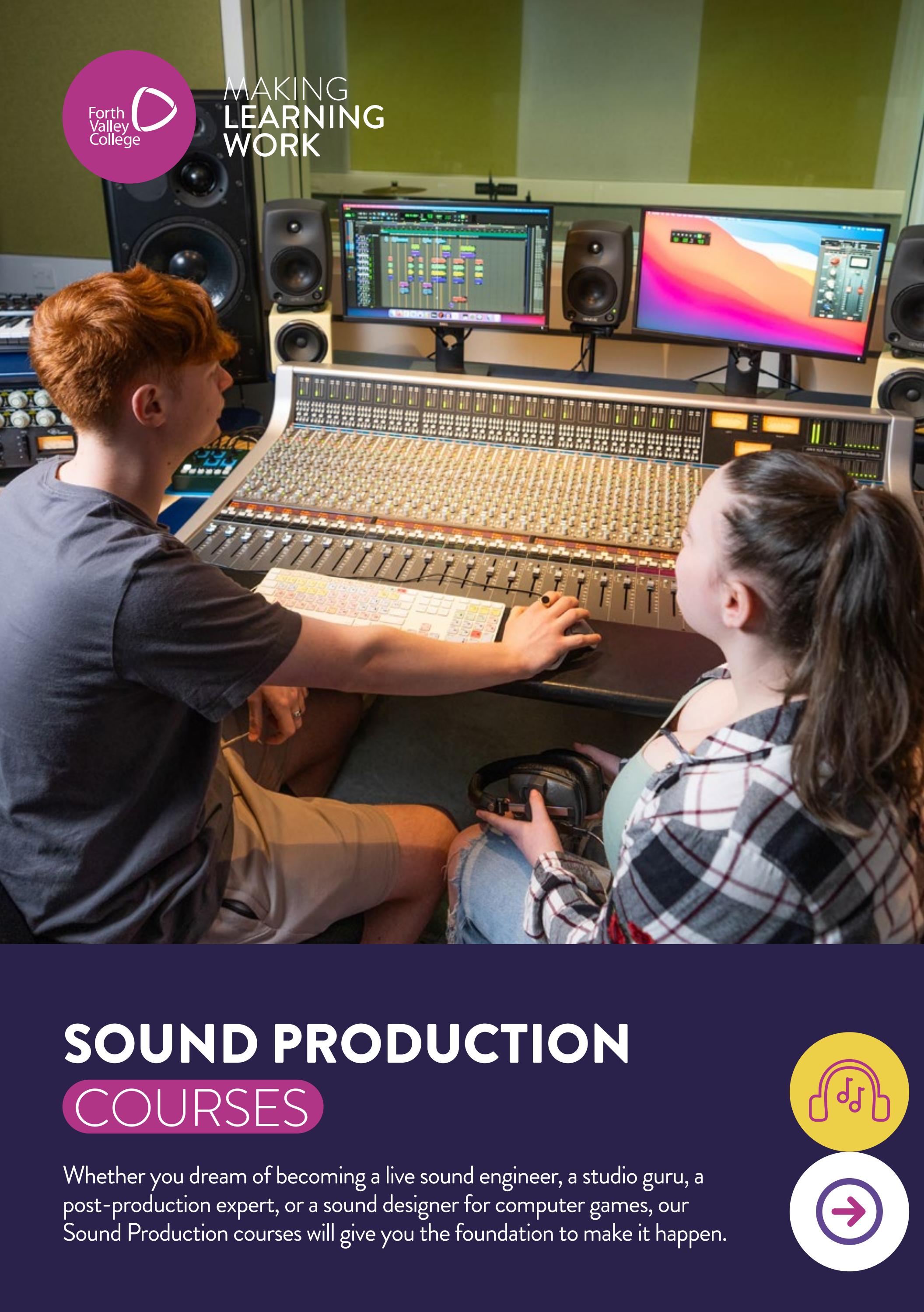 Sound Production Courses by Forth Valley College - Issuu