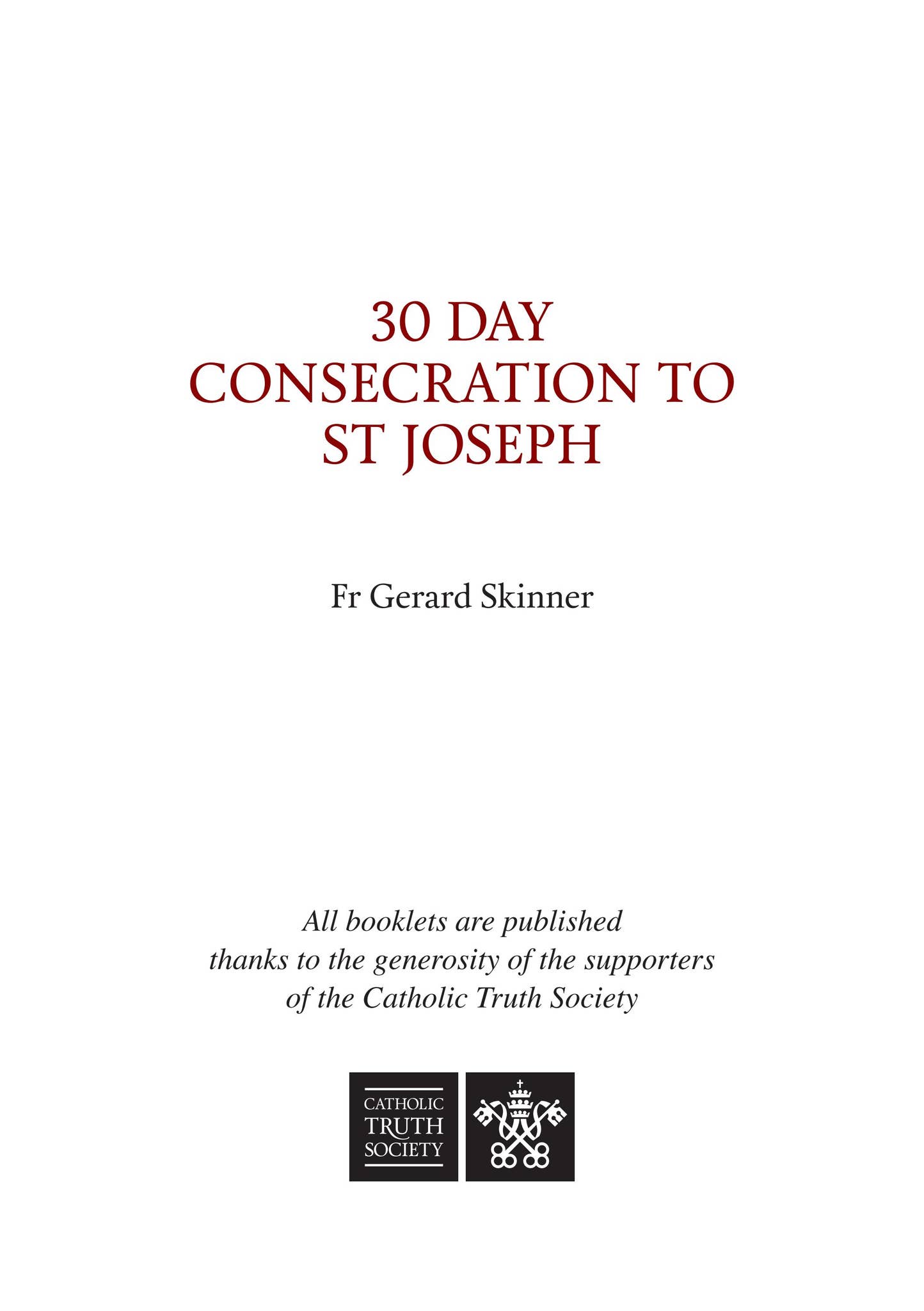 30 Day Consecration to St Joseph by Catholic Truth Society - Issuu