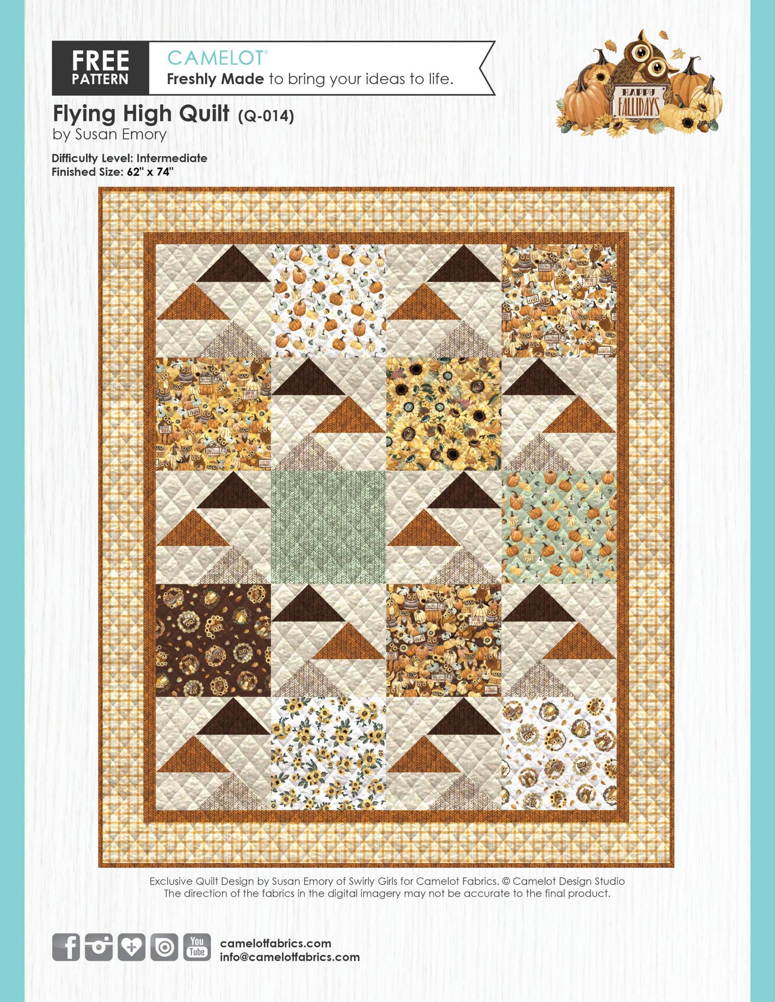 Happy Fallidays - Flying High Quilt by EE Schenck Company - Issuu