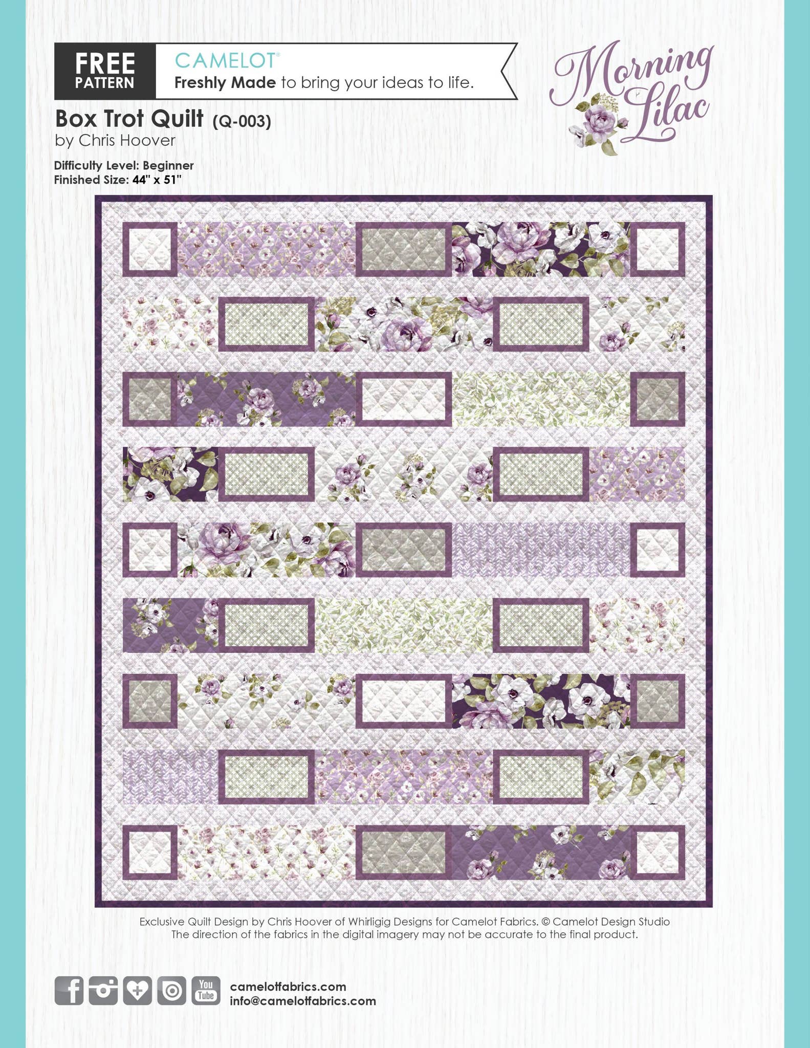 Morning Lilac - Box Trot Quilt by EE Schenck Company - Issuu