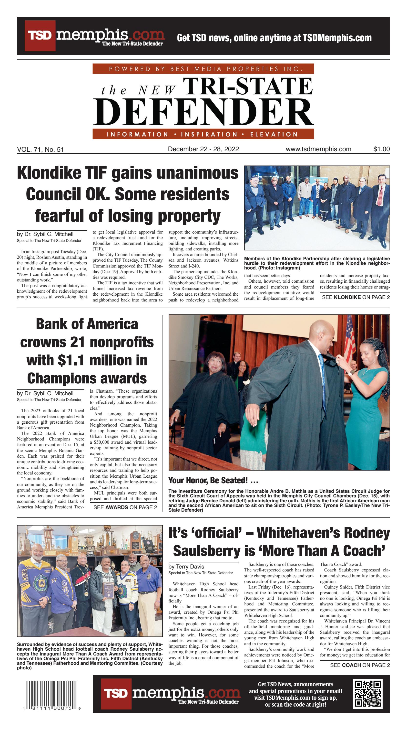 The New Tri-State Defender - December 22-28, 2022 by The New Tri-State ...