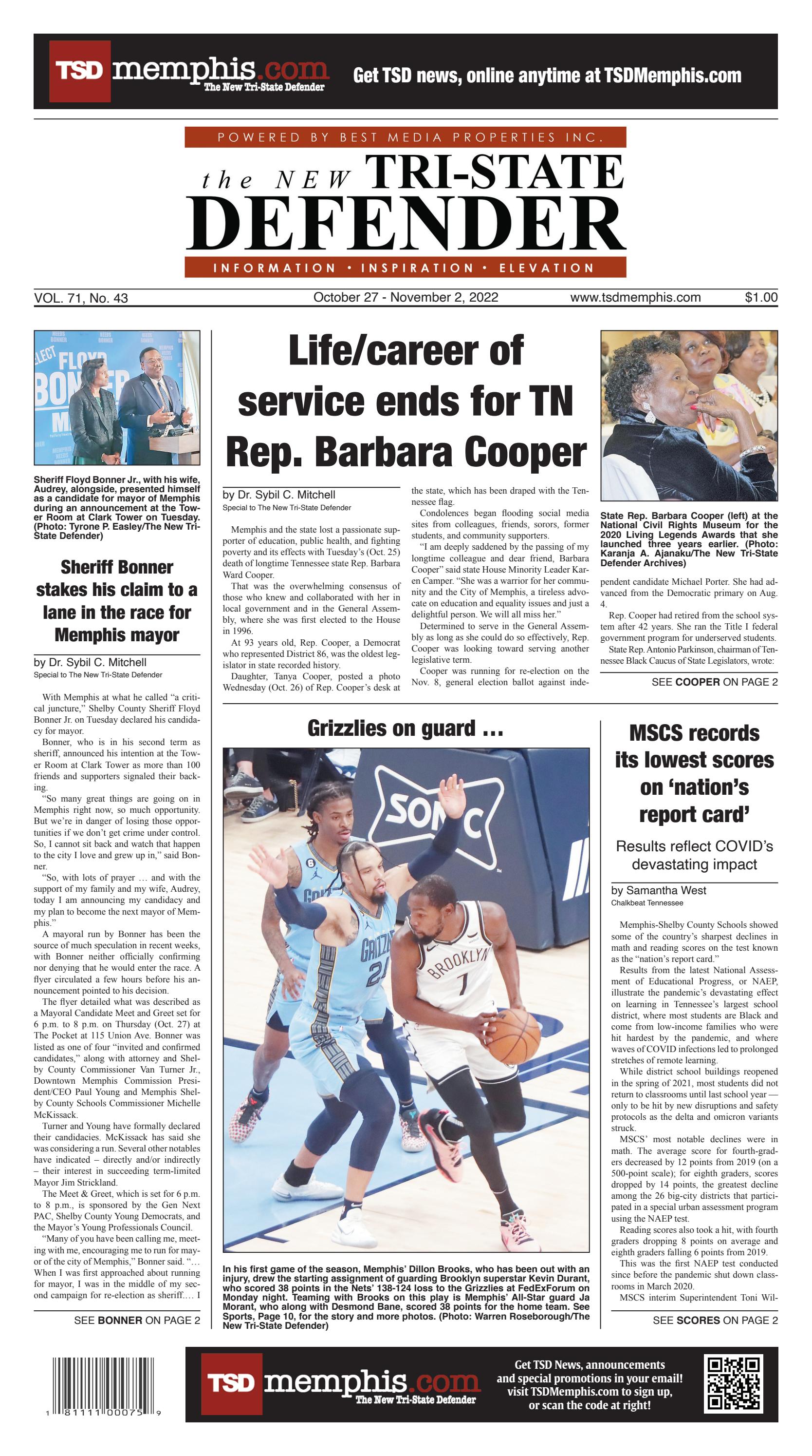 The New Tri-State Defender - October 27-November 2, 2022 by The New Tri ...