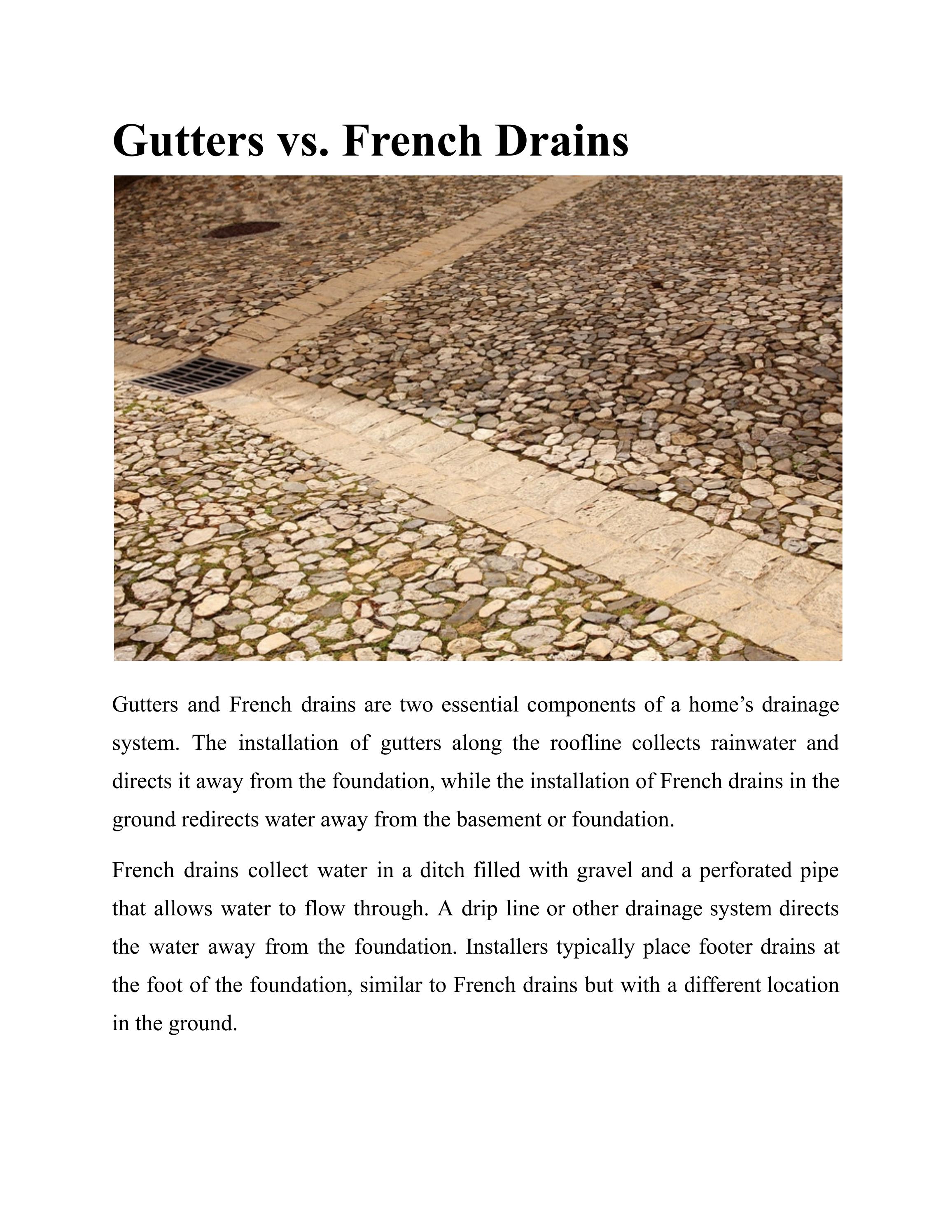 Gutters vs. French Drains by Gutter Empire LLC - Issuu