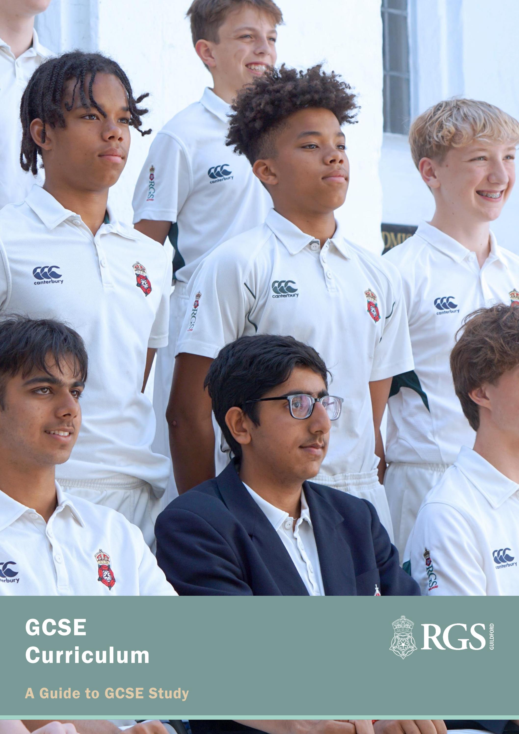 GCSE Curriculum by RGS Guildford - Issuu