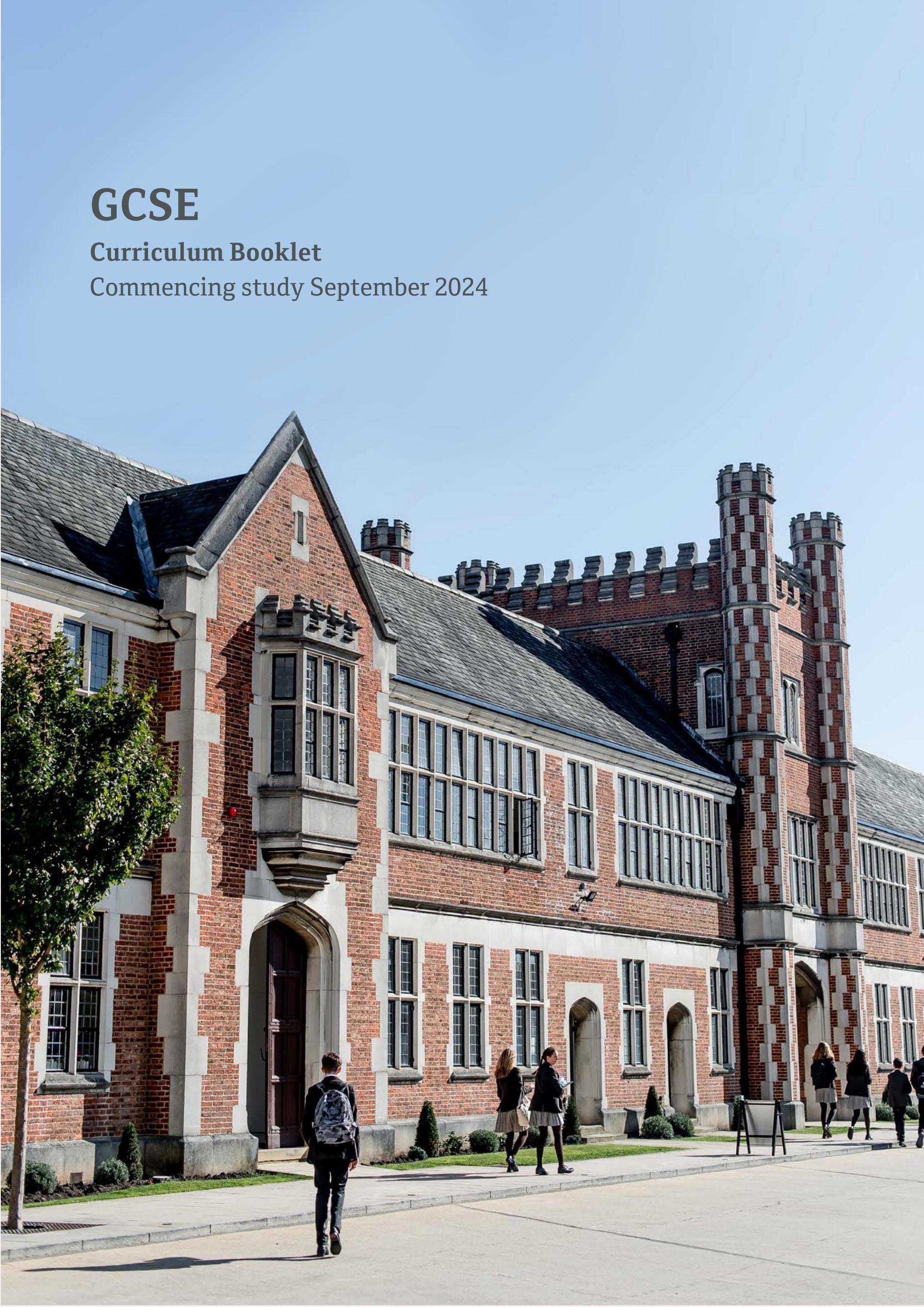 GCSE Booklet 2024 by StPetersYork - Issuu