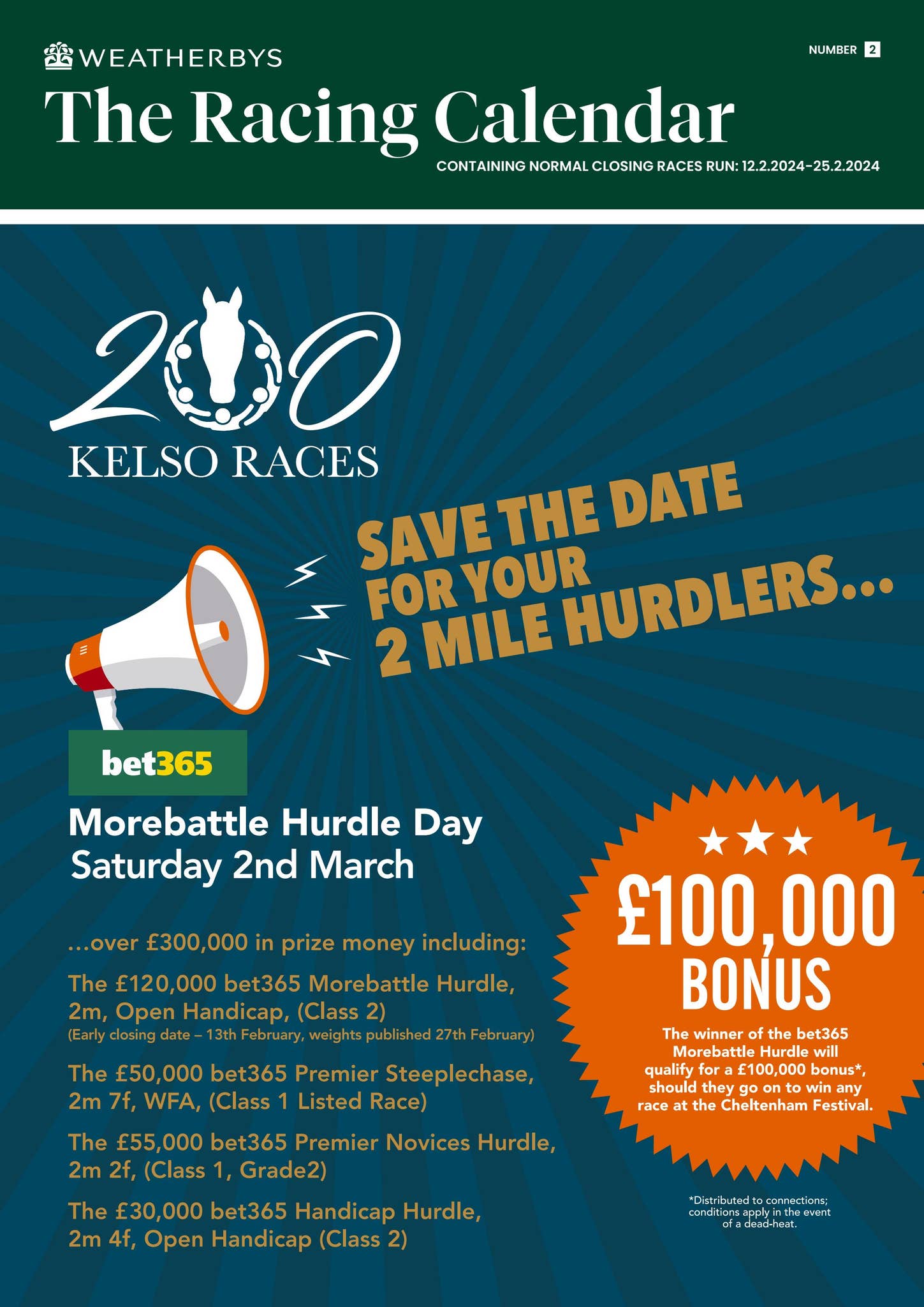 Racing Calendar - 12th Feb-25th Feb - Number 2 by Weatherbys - Issuu