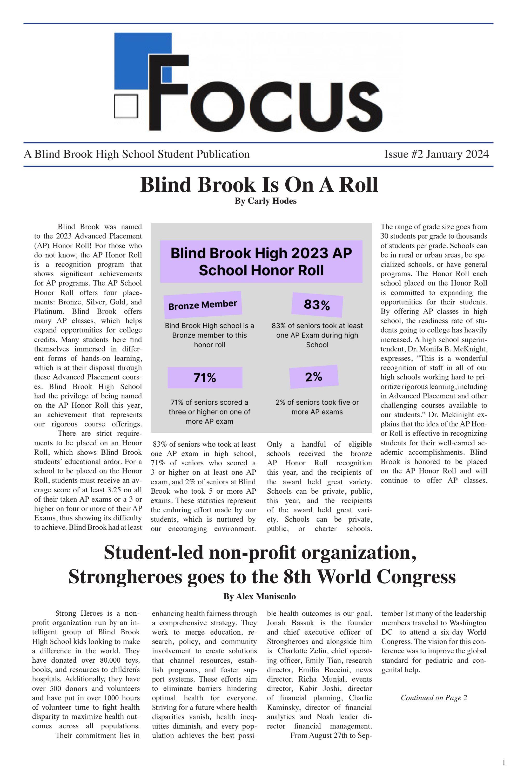 FOCUS Issue #2 January 2024 by BBHS Focus - Issuu