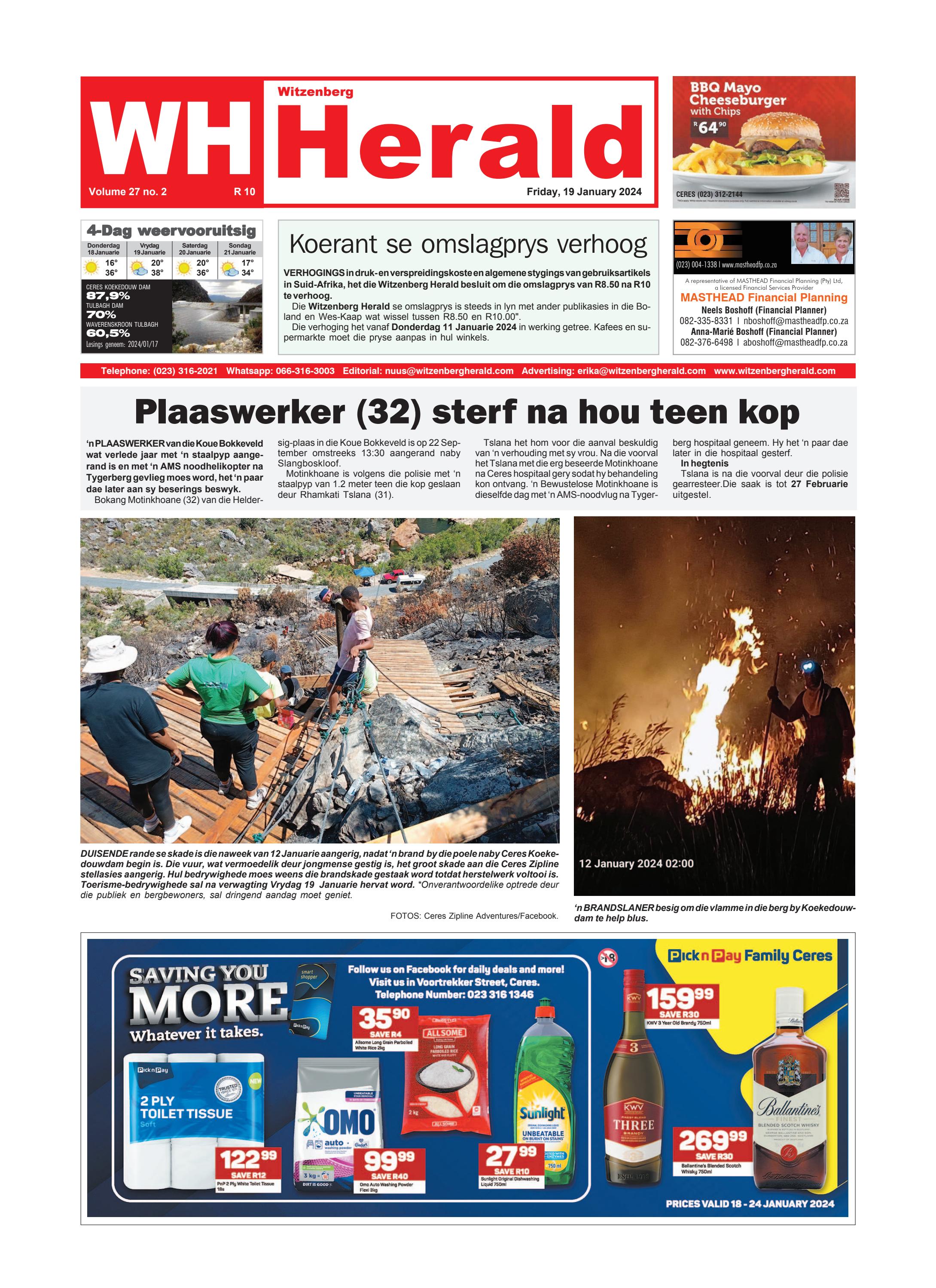 Witzenberg Herald Vol.27 no.2 (Online Weergawe) by Witzenberg Herald ...