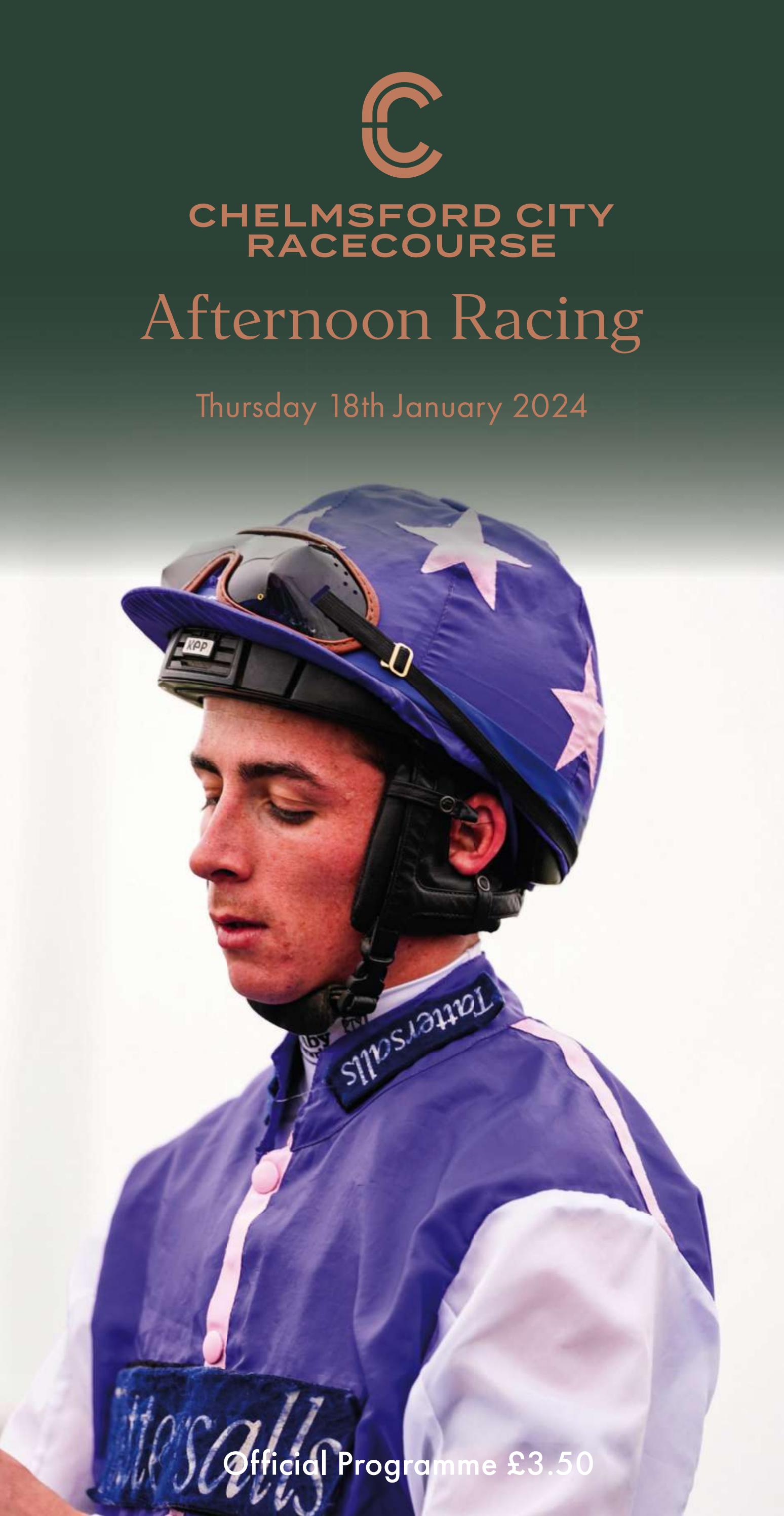 Chelmsford City Racecard - Thursday 18th January by Weatherbys - Issuu