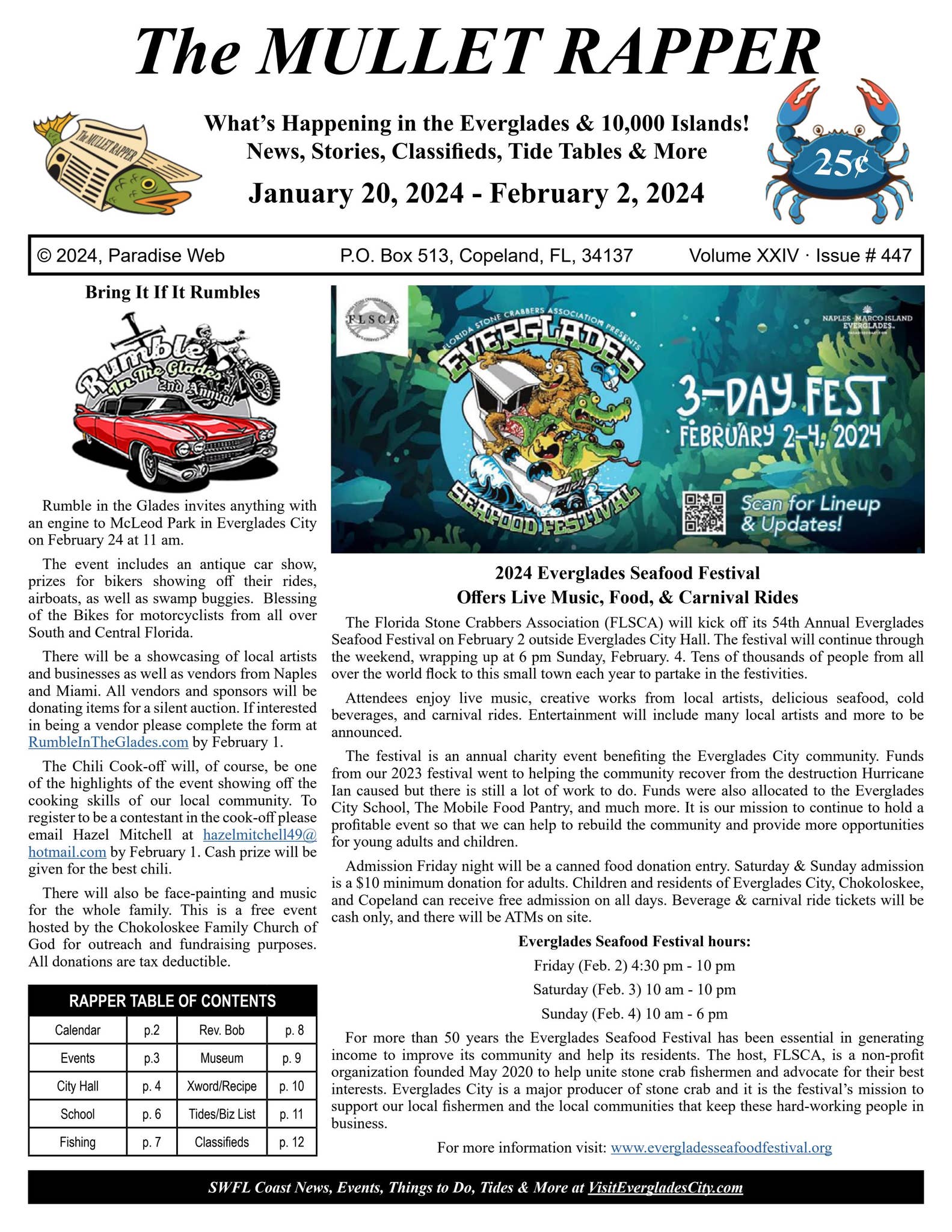 The Mullet Rapper, January 20, 2024 Issue #447 by Paradise Web - Issuu