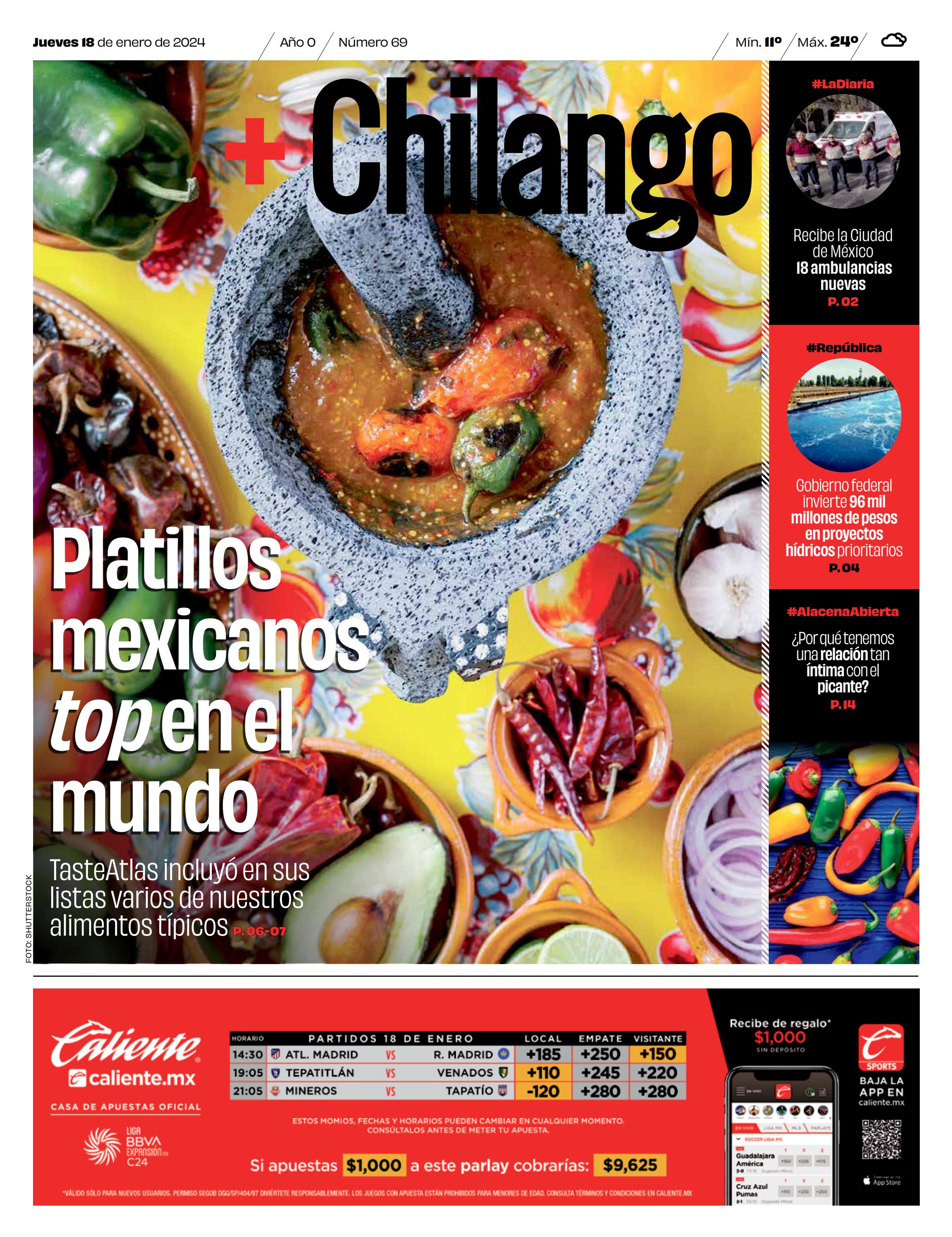 Edición impresa + Chilango CDMX; 18/01/2024 by Máspormás - Issuu