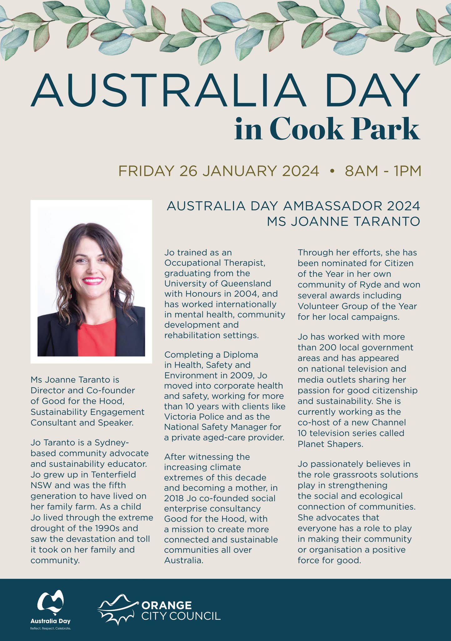 Australia Day Program 2024 by Orange City Council - Issuu