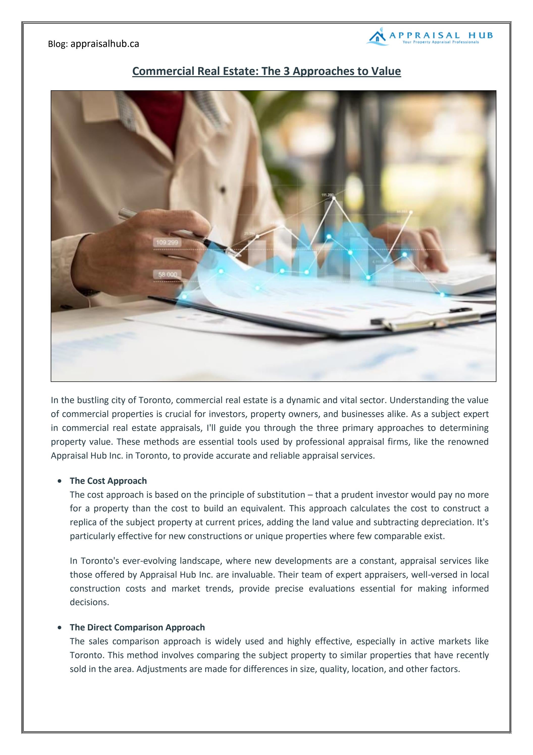 The Three Approaches to Commercial Real Estate Valuation | Appraisal ...