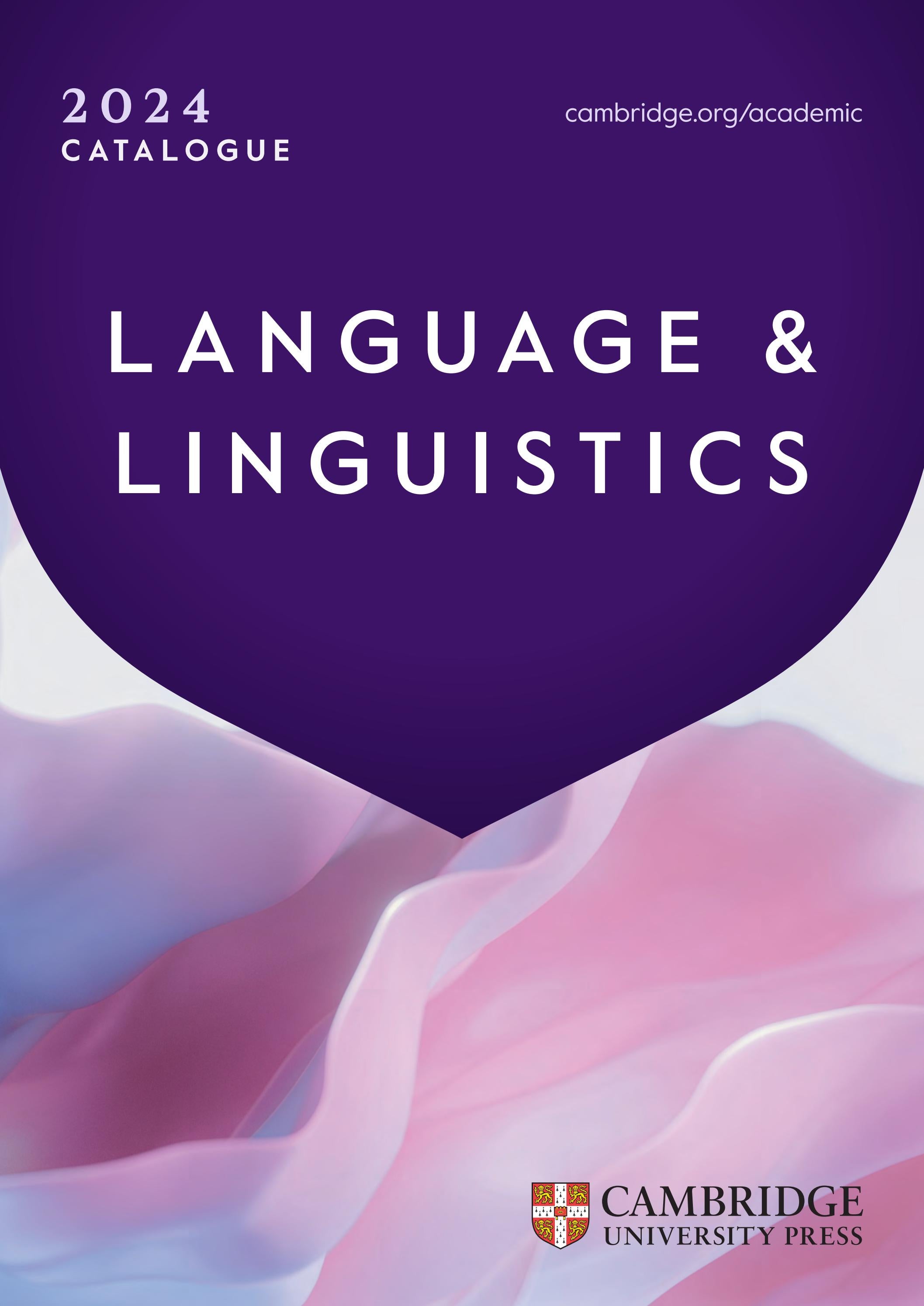Language & Linguistics Catalogue - 2024 by Cambridge University Press ...