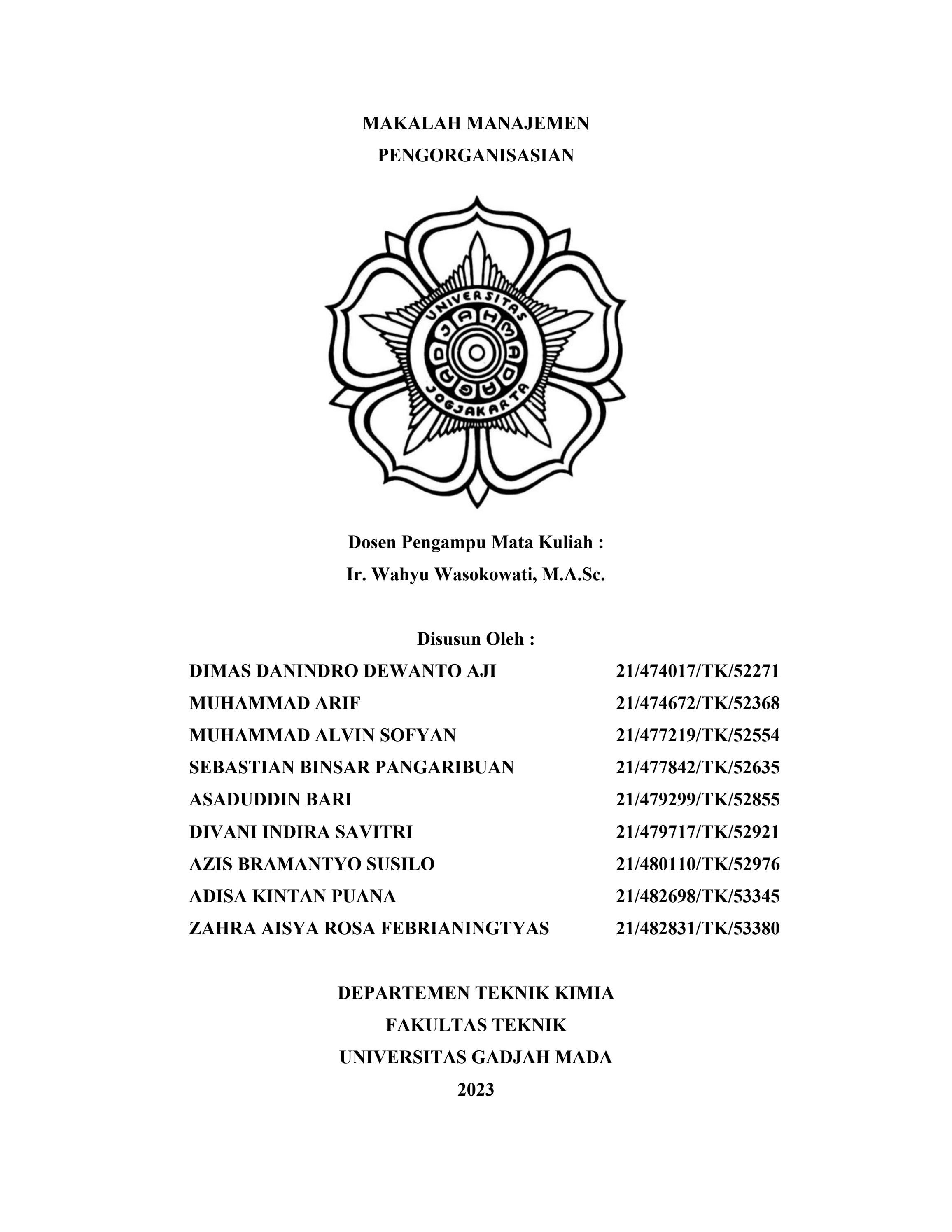 Makalah Manajemen - Pengorganisasian by Juan Ivander Manuel Sitompul ...