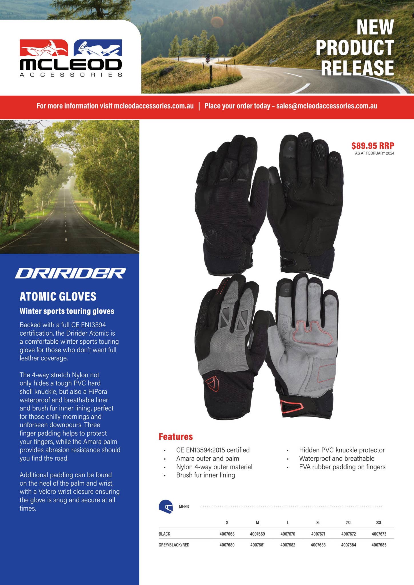 NPR - Dririder - Atomic Gloves by McLeod Accessories - Issuu