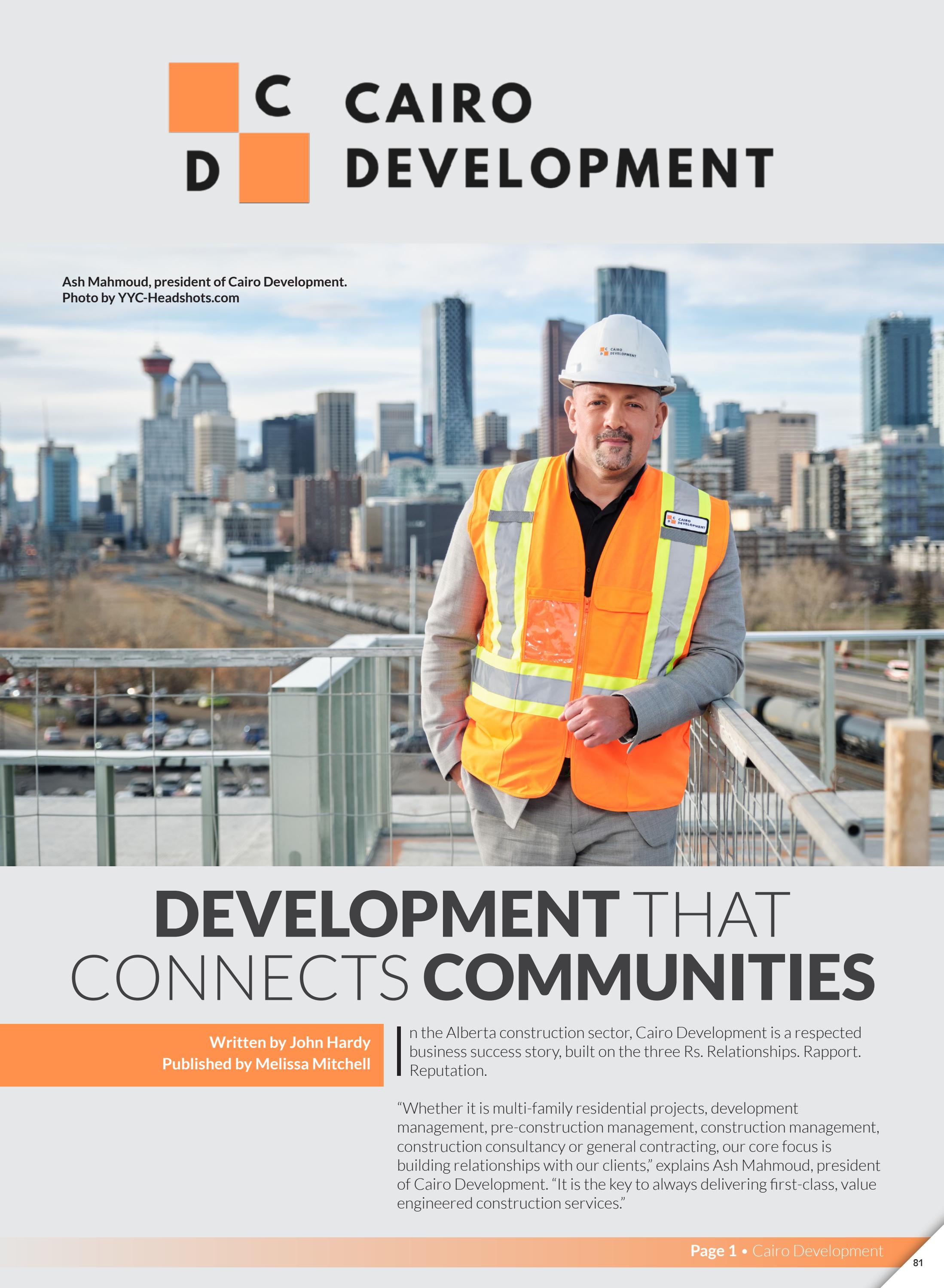 Cairo Development - Celebrating Business Excellence by Business in Calgary - Issuu