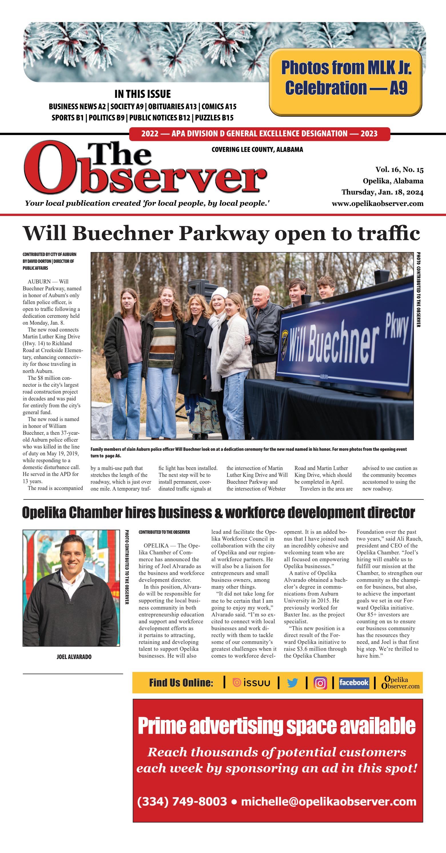 The Observer | 01-18-2025 by OpelikaObserver - Issuu
