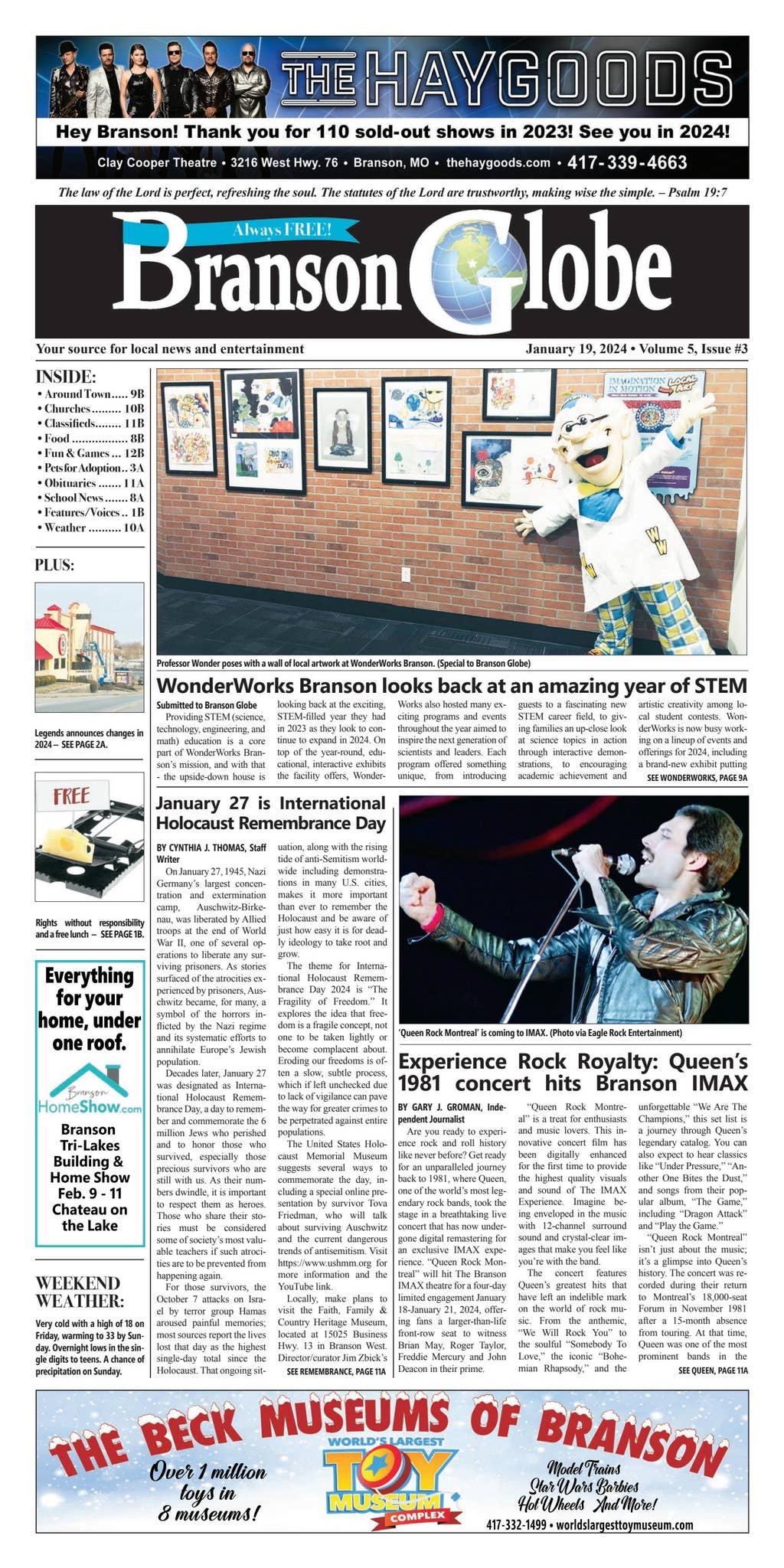 Branson Globe, January 19, 2024 by bransonglobe - Issuu
