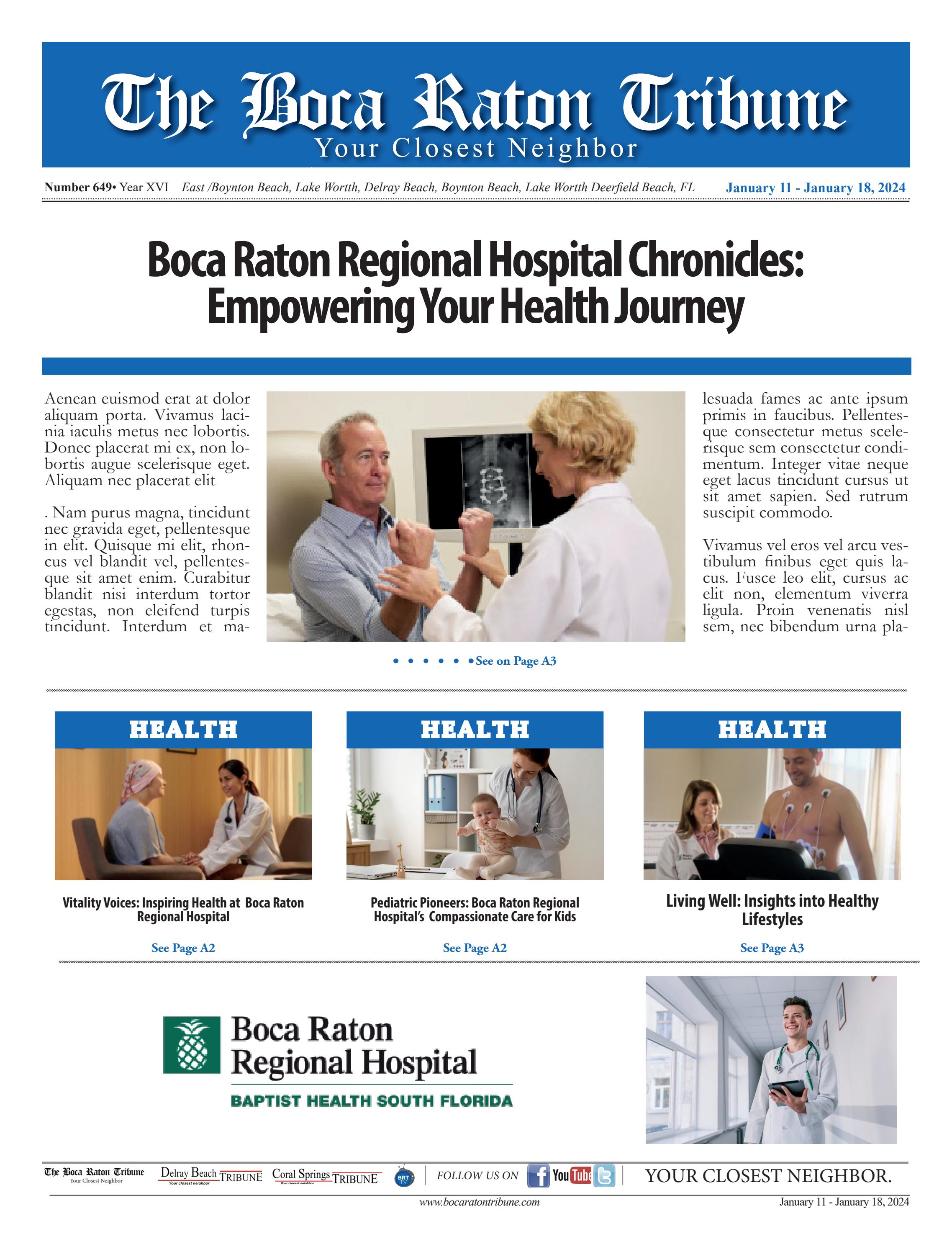 The Boca Raton Tribune - Marketing Project Boca Raton Regional Hospital ...