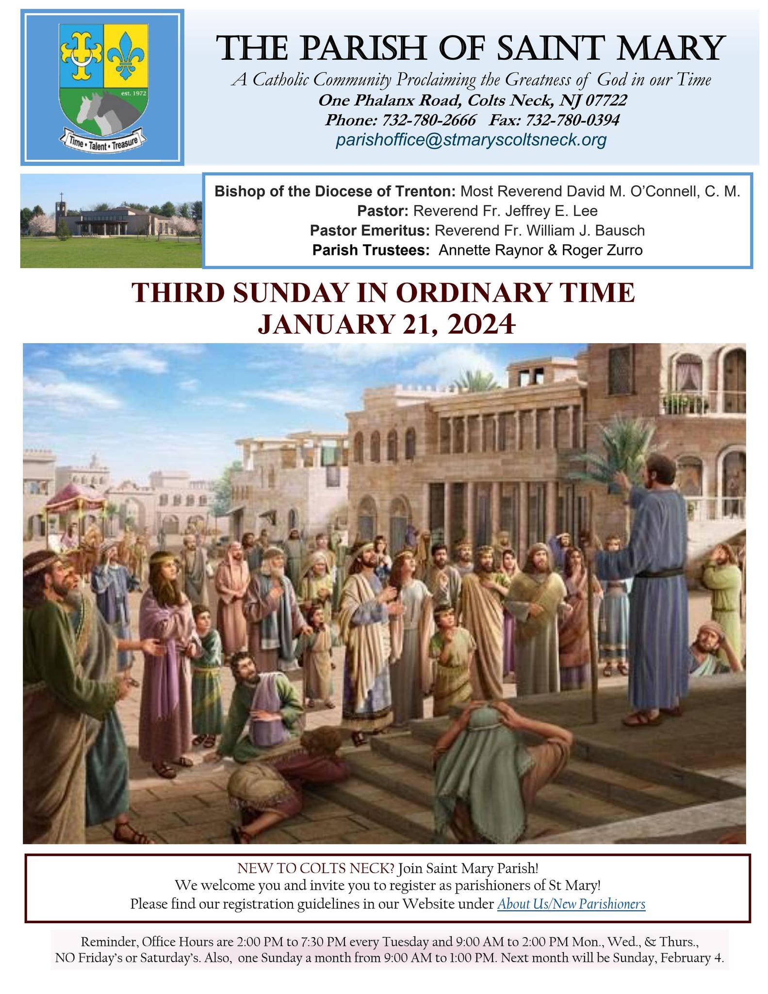 January 21, 2024 - Third Sunday in Ordinary Time by The Parish of Saint Mary - Issuu
