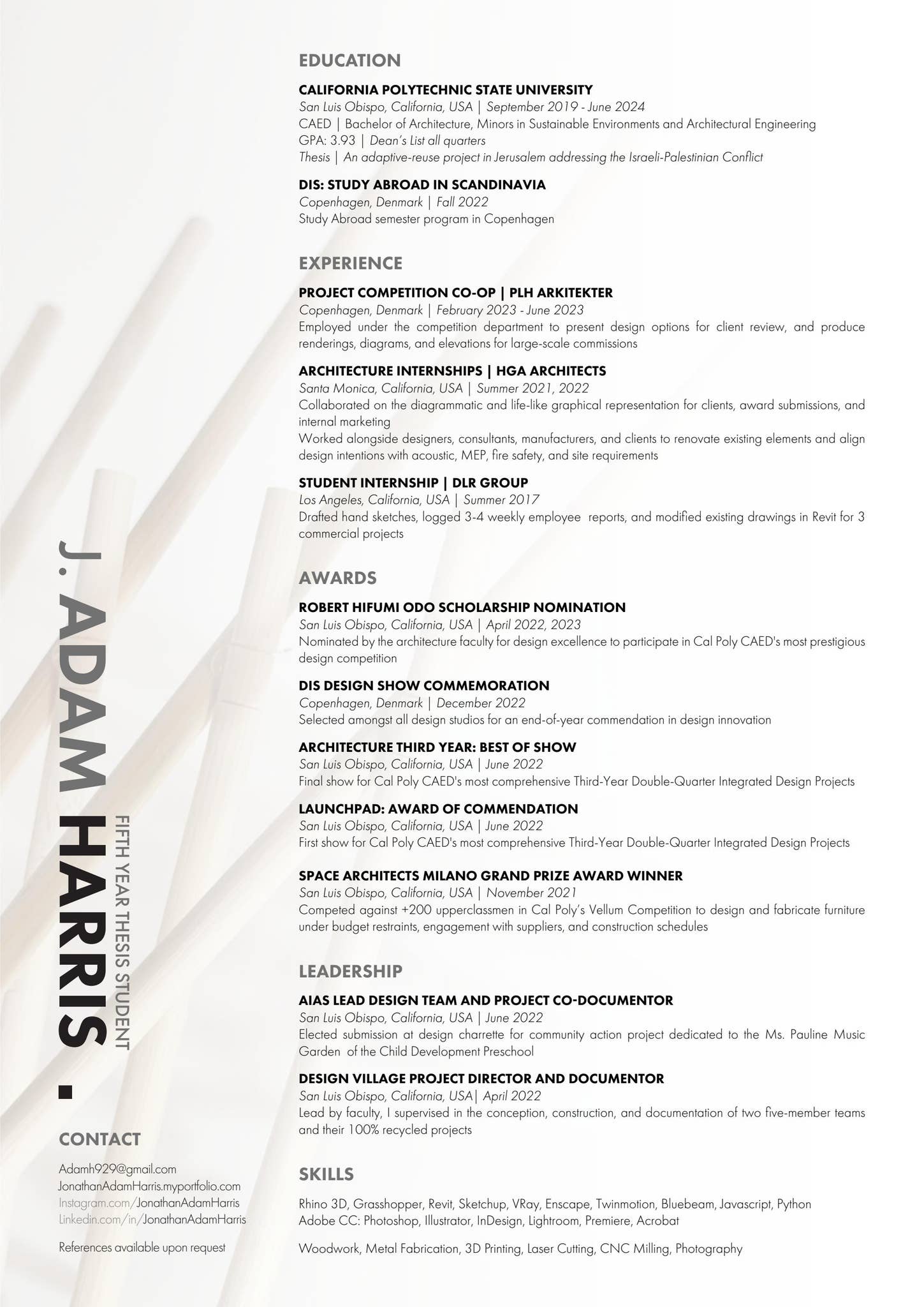 Professional Resume | International by Adam Harris - Issuu