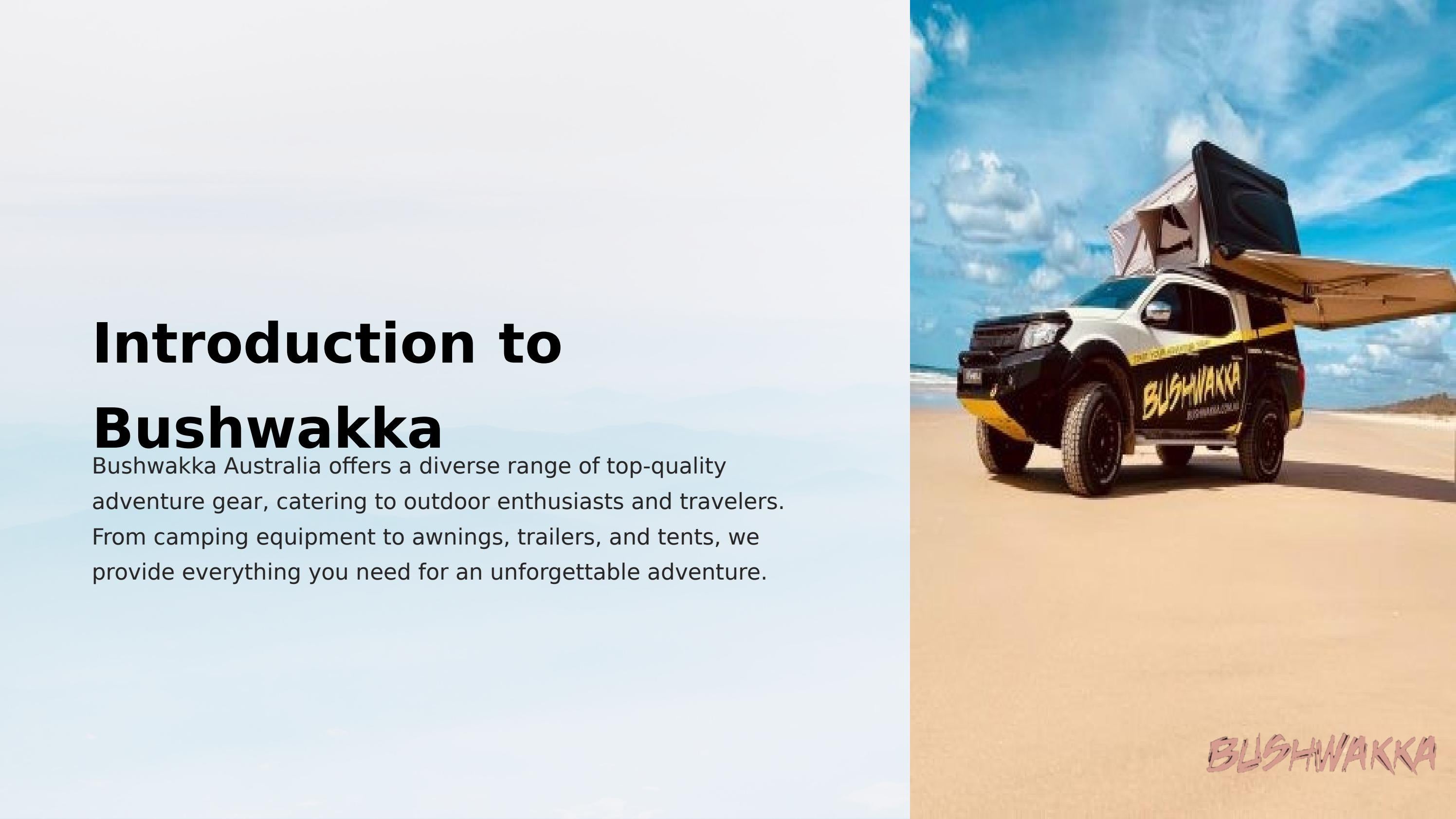 Rooftop Tents Australia | Bushwakka Adventure Gear by Bushwakka ...